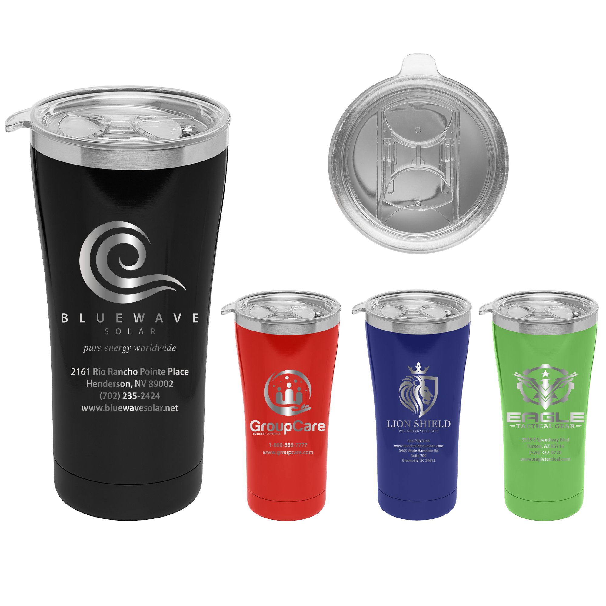 Engraved Eli Stainless Steel 22 oz. Travel Mug | Pens.com