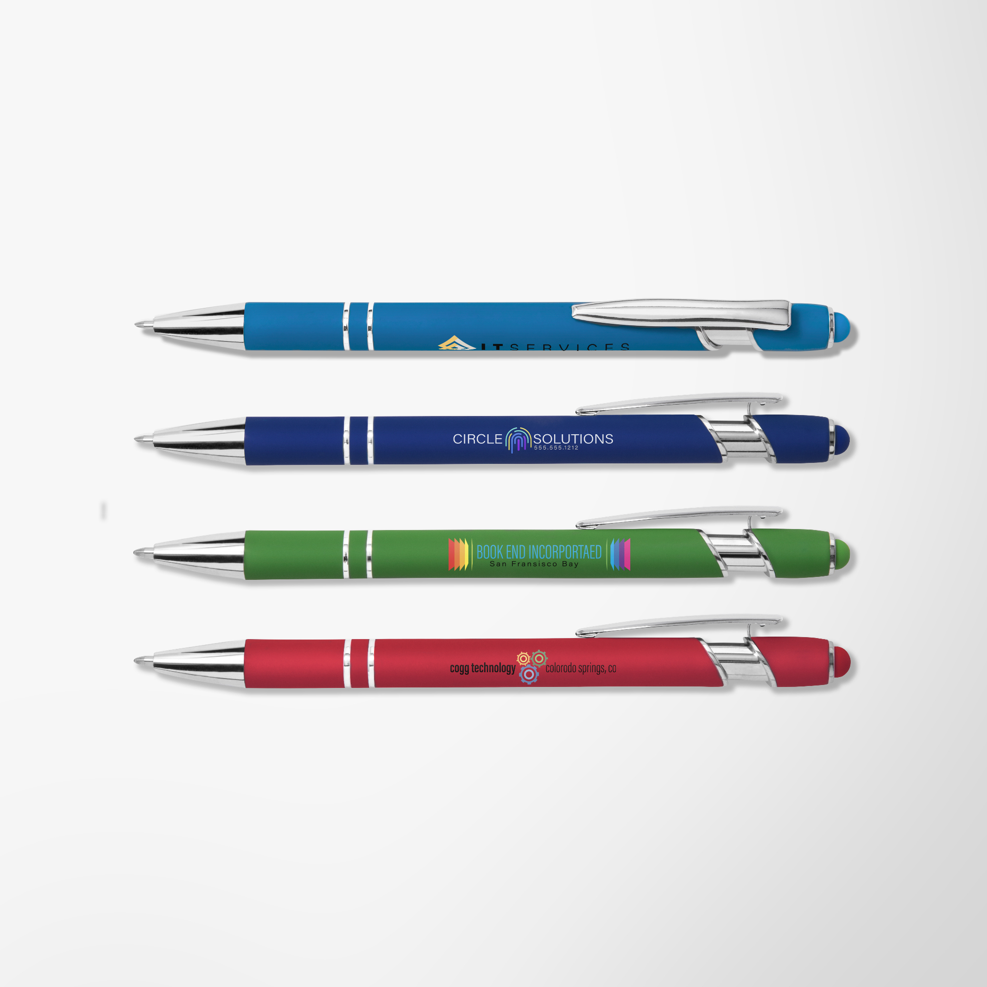 Promotional Full Colour Bright Alpha Gel Stylus Pen with Logo | Pens.com