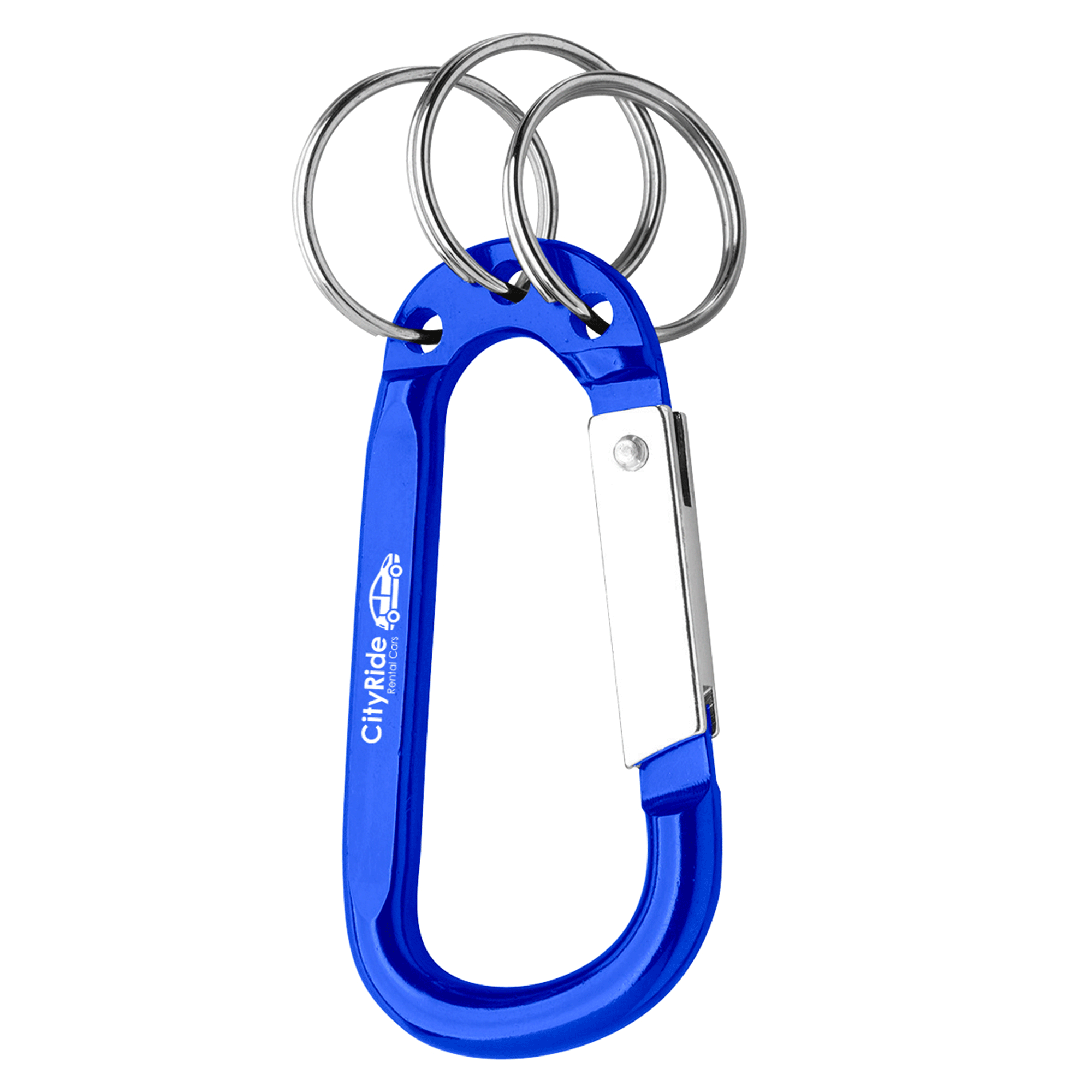 Custom 8mm Carabiner with Triple Split Ring | Pens.com