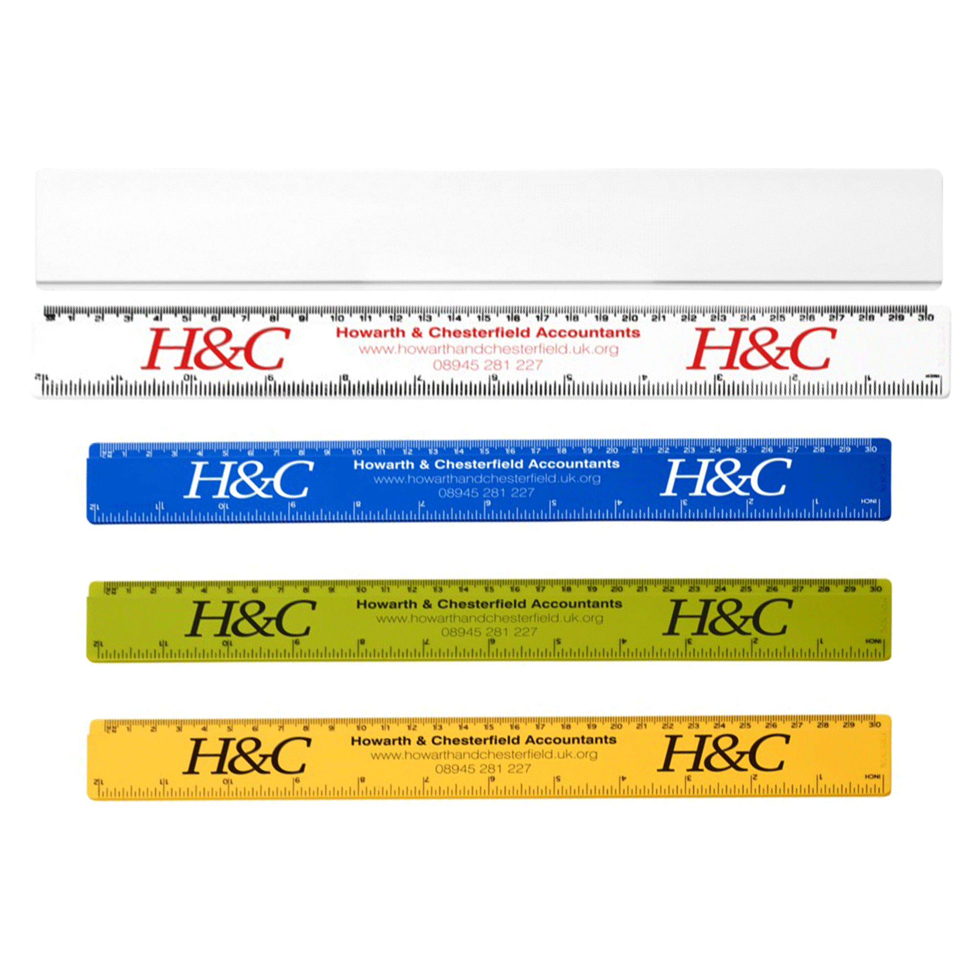 Promotional Renzo 30 cm plastic ruler with Logo | Pens.com