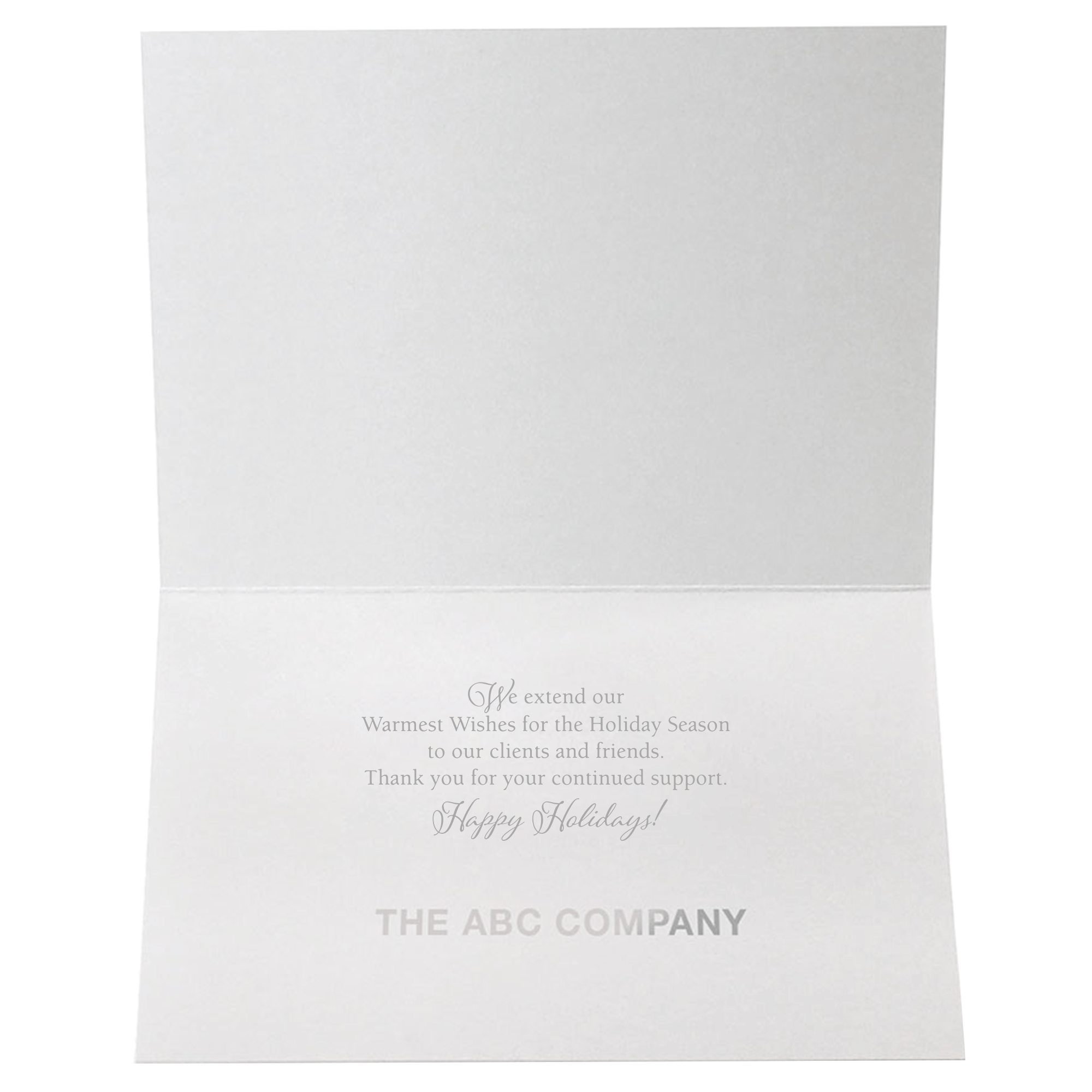Custom Peace & Snowflakes Holiday Card | Pens.com