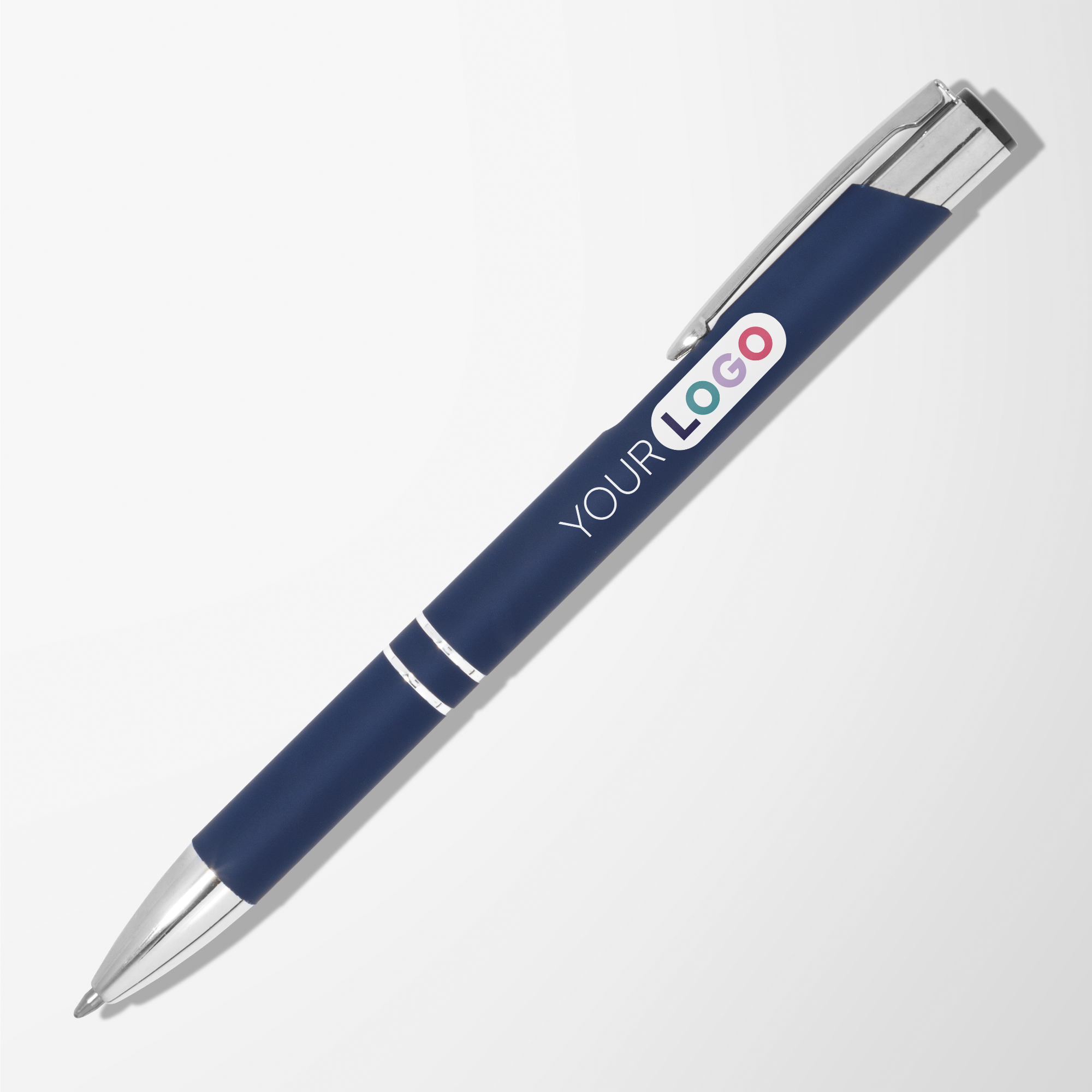 Personalise Full Colour Inkjet Soft Touch Paragon Pen with Text | Pens.com