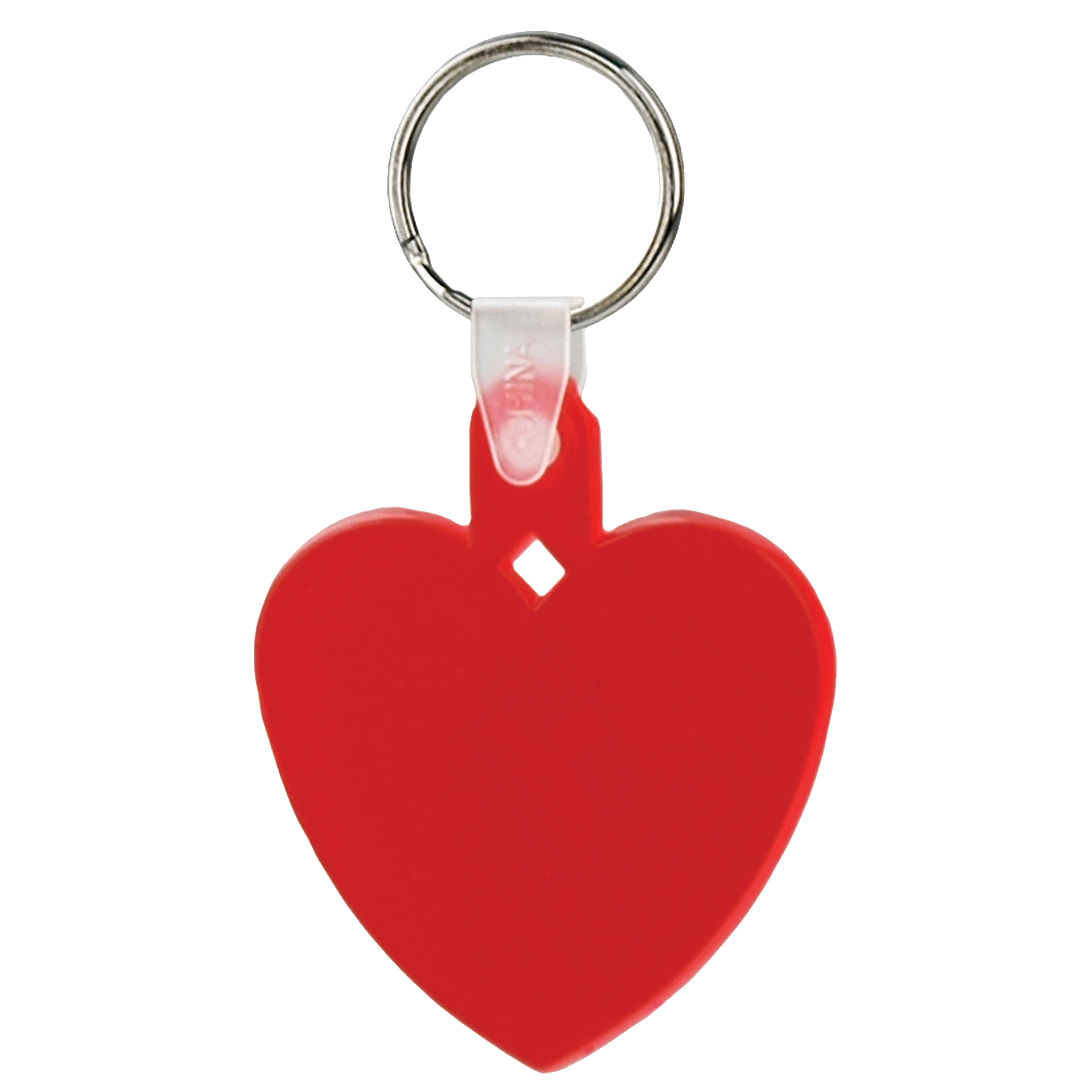 Custom Soft Squeezable Key Tag - Heart | National Pen