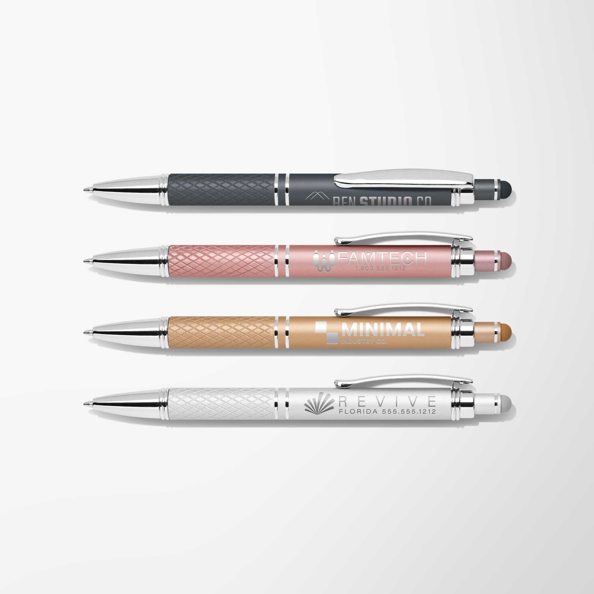 Custom Mineral Soft Touch Diamond Stylus Pen | Pens.com
