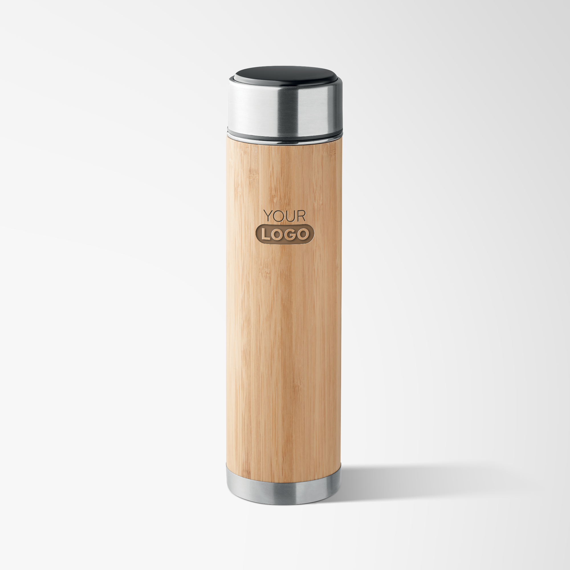 Promotional Engraved 480 ml Panay Temperature Sensor Flask with Logo ...