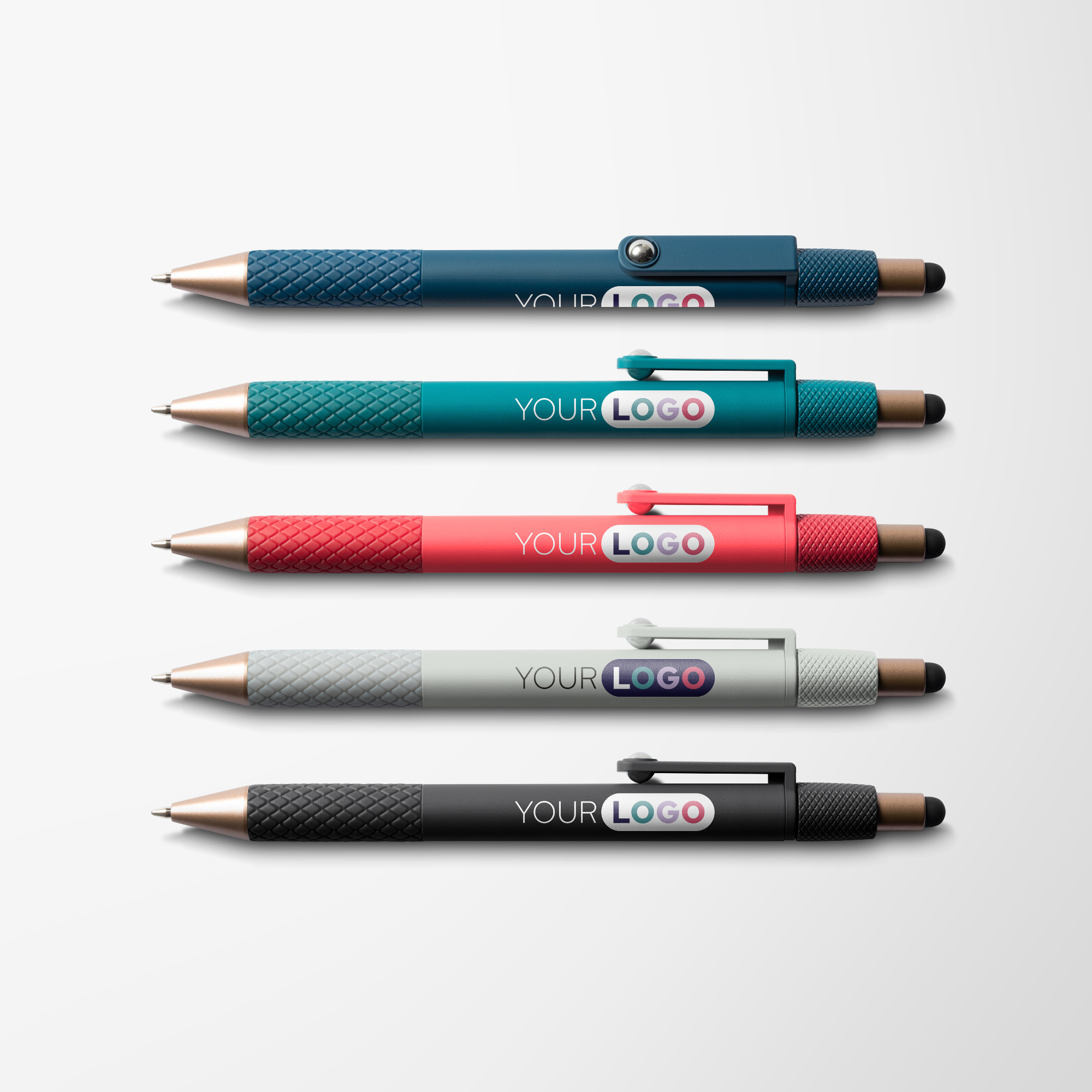 Promotional Full Colour Soft Touch Zeke Fidget Pen with Logo | Pens.com