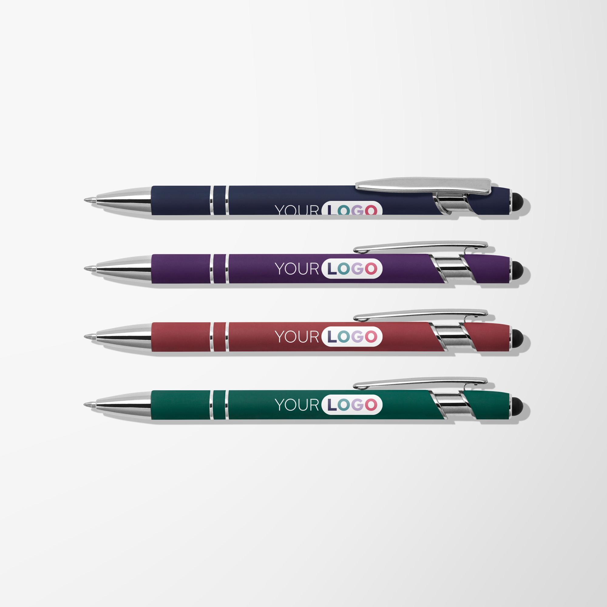 Custom Britebrand™ Soft Touch Alpha Stylus Pen | Pens.com