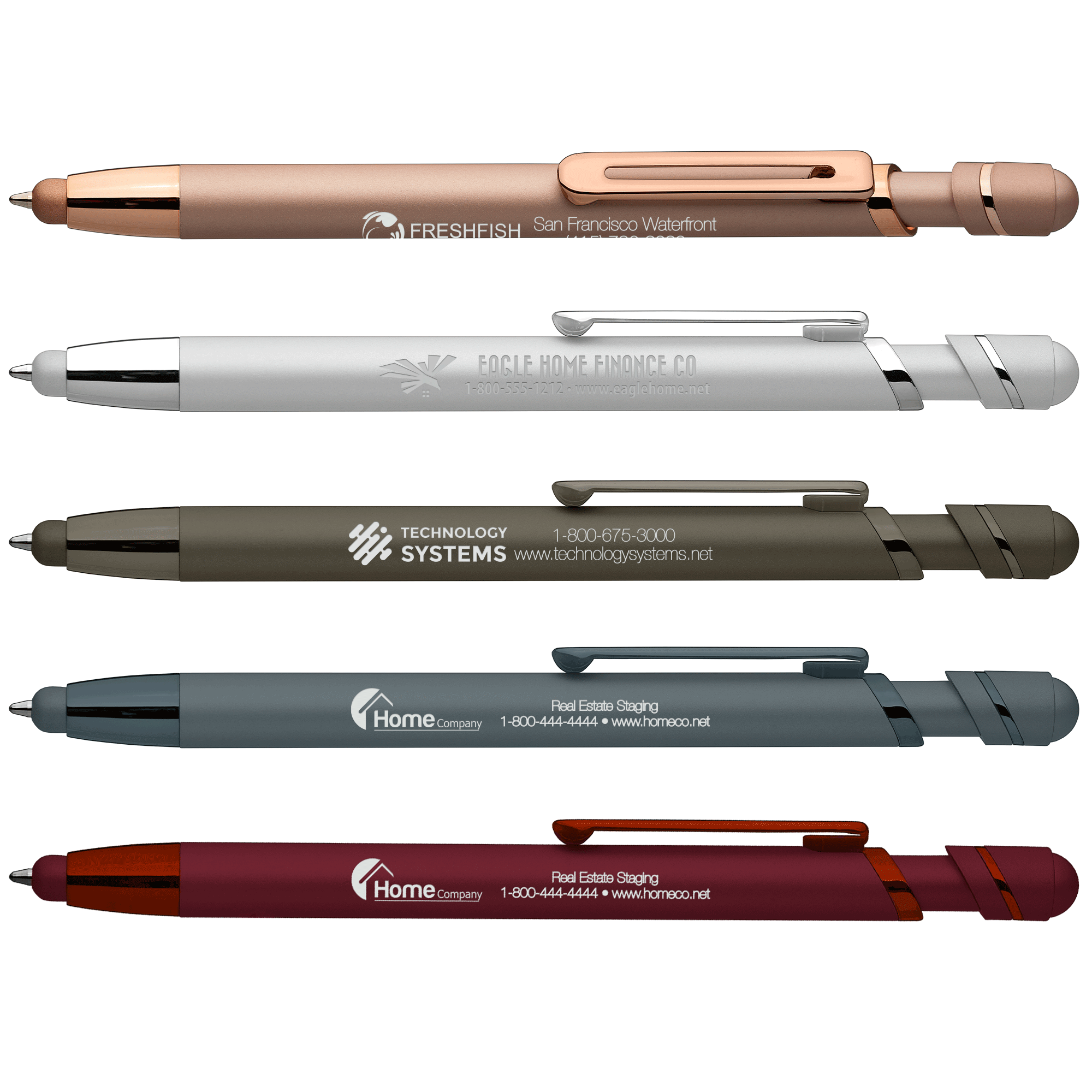 Custom Metal Soft Touch Molly Stylus Pen | Pens.com CA