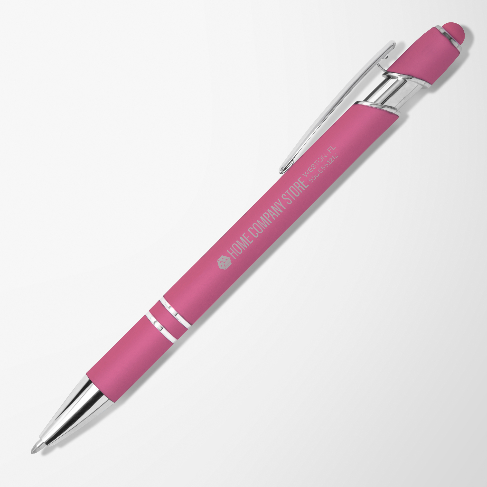 Custom Bright Alpha Soft Touch Gel Stylus Pen | Pens.com