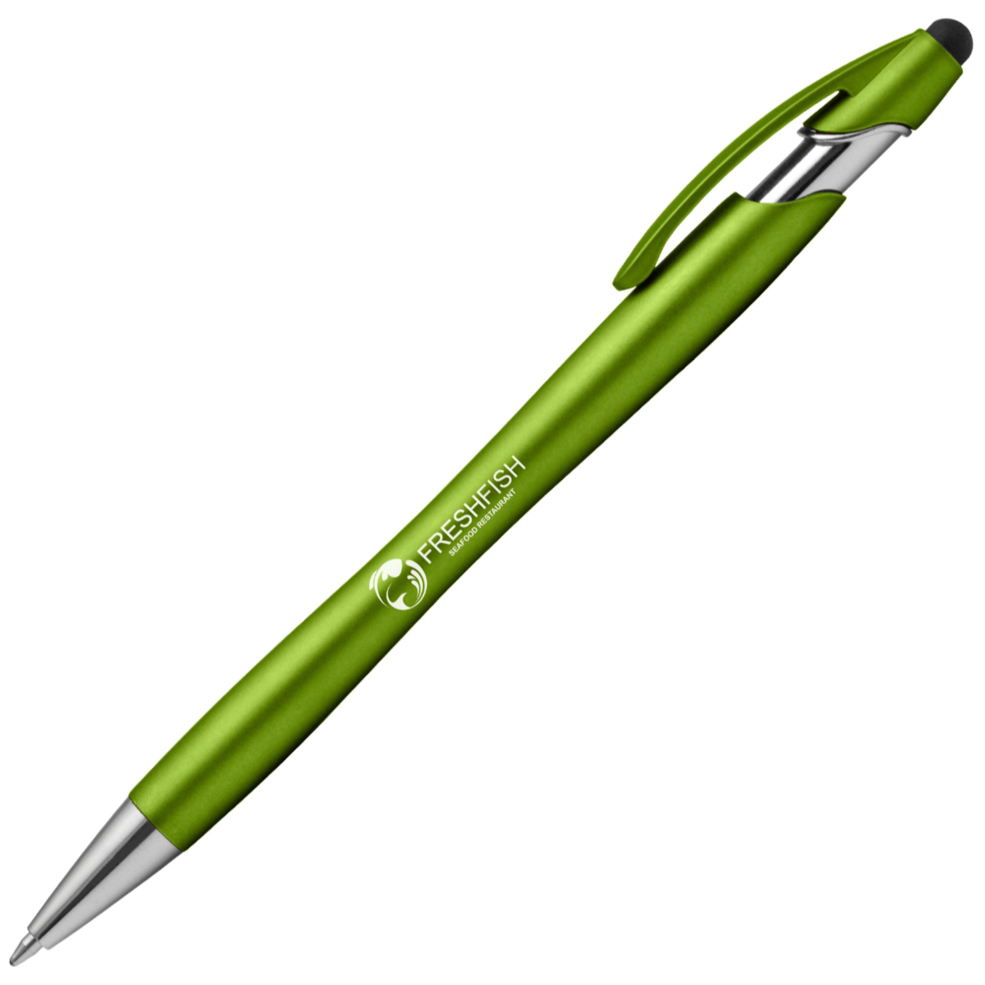 Personalise Colour Print Vortex Pen with Stylus with Text | Pens.com