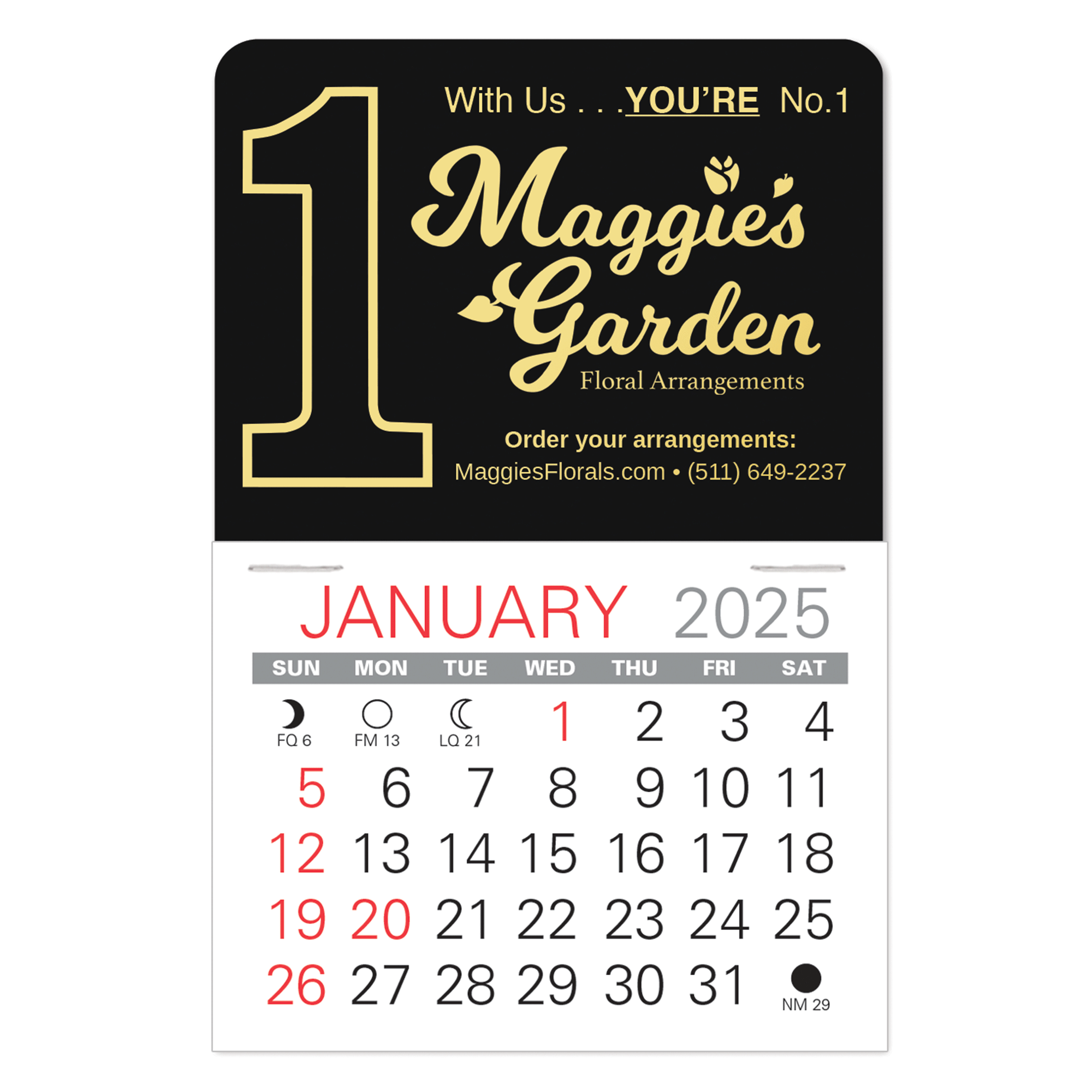 Custom Value Stick Calendar - Number One | Pens.com