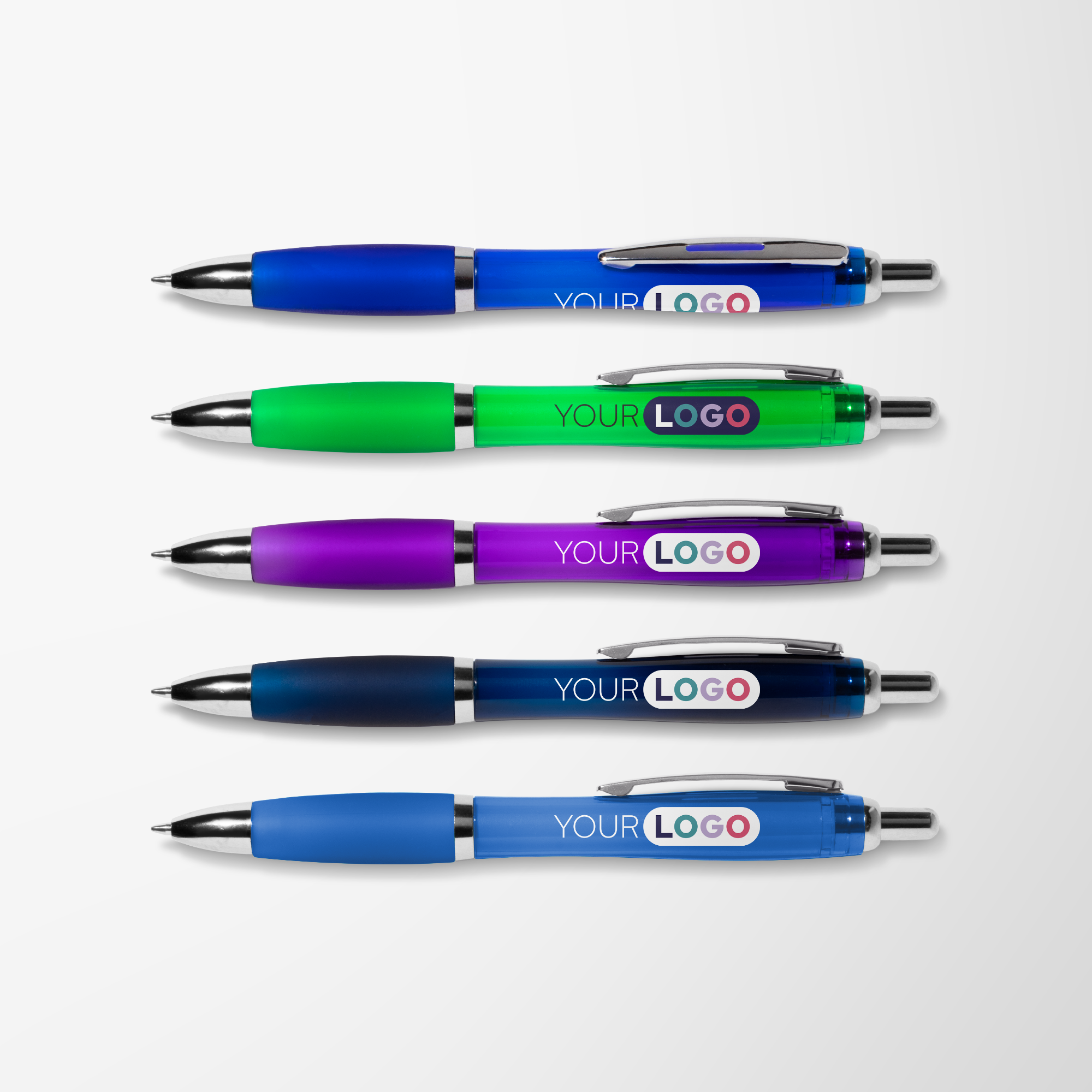 Promotional Full Colour Inkjet Translucent Cabaret Pen with Logo | Pens.com