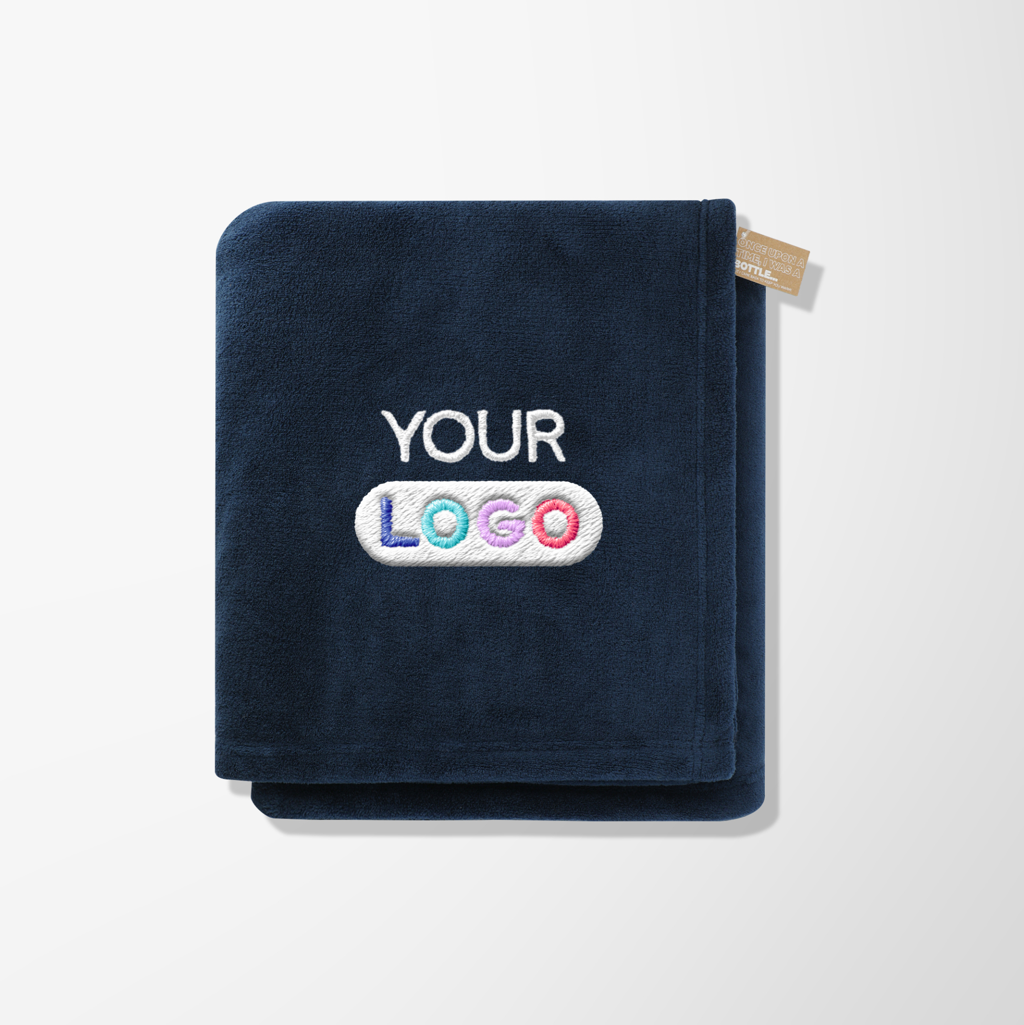 Custom Embroidered Recycled Coral Fleece Oversized Blanket | Pens.com