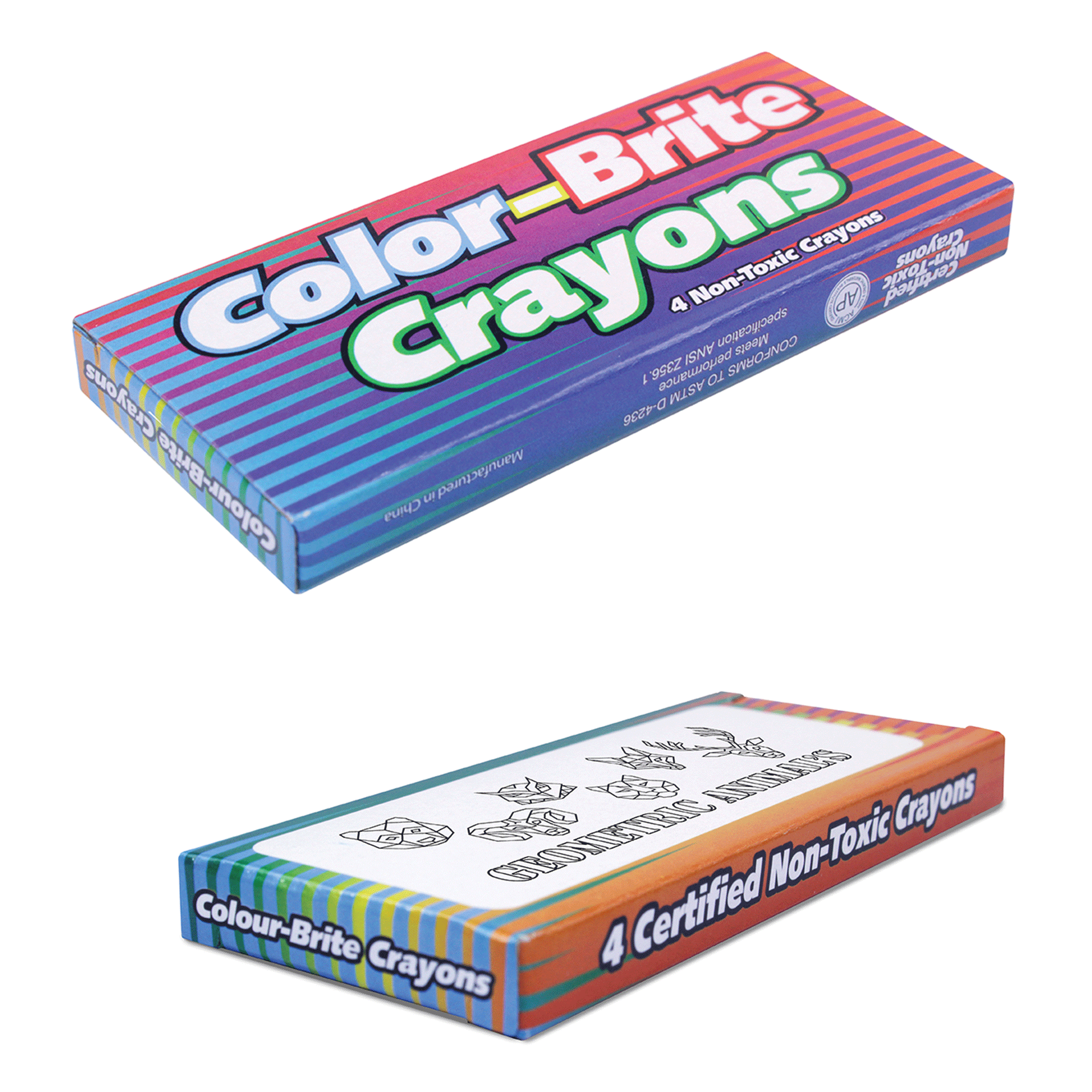 Custom Color Brite 4 Pack Crayons | Pens.com