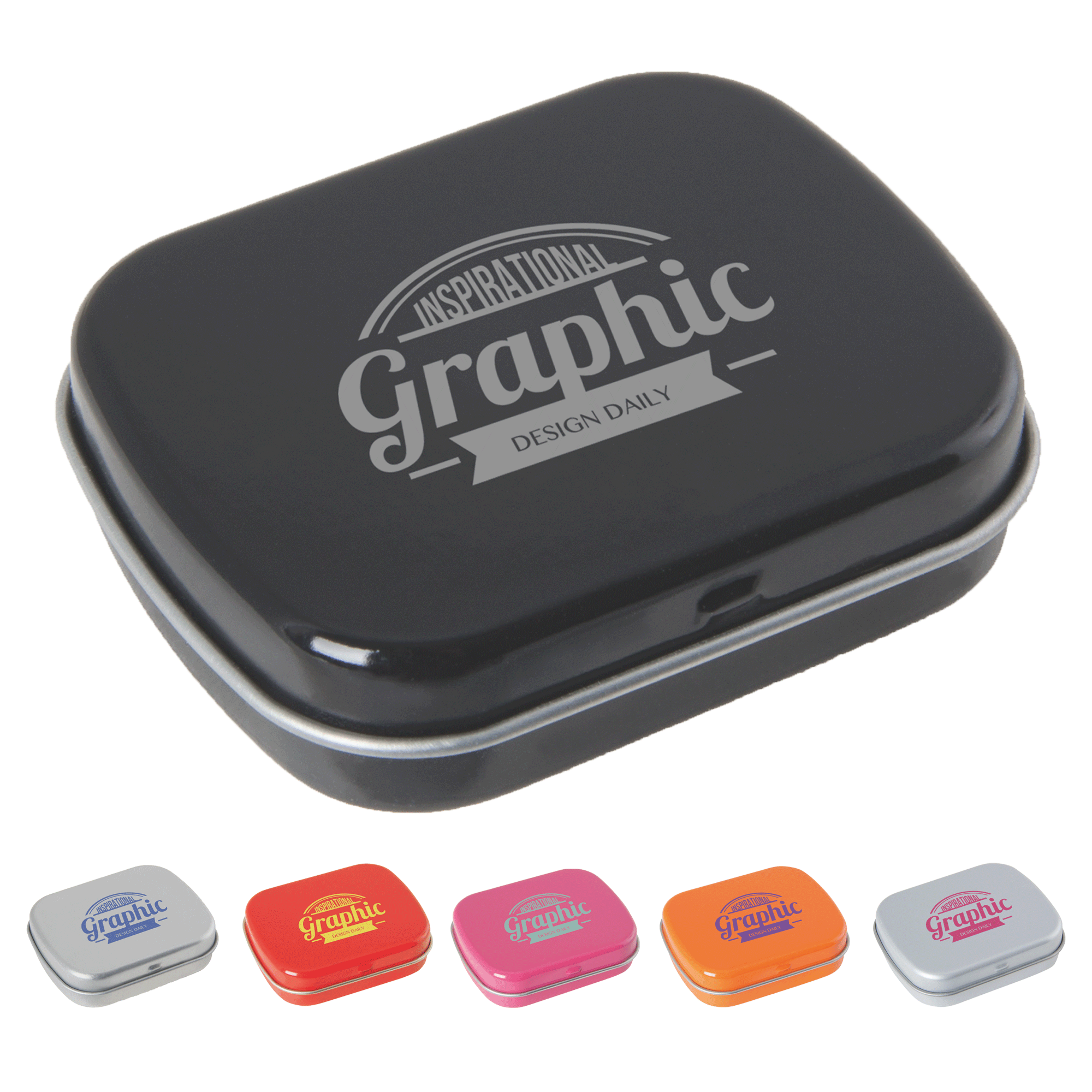 Promotional Small Sweets Tin With Hinge | Pens.com