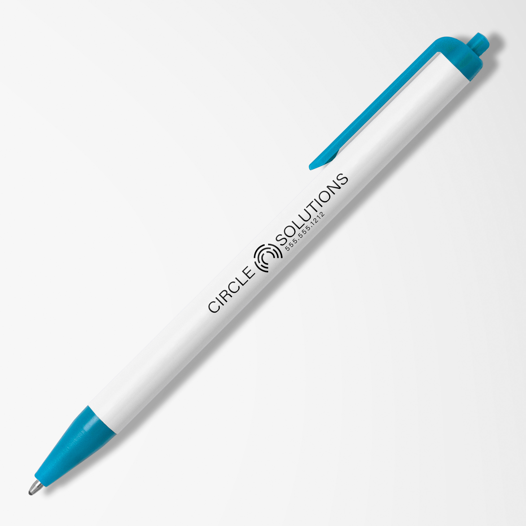 Promotional Colour Block Raven Pen with Logo | Pens.com