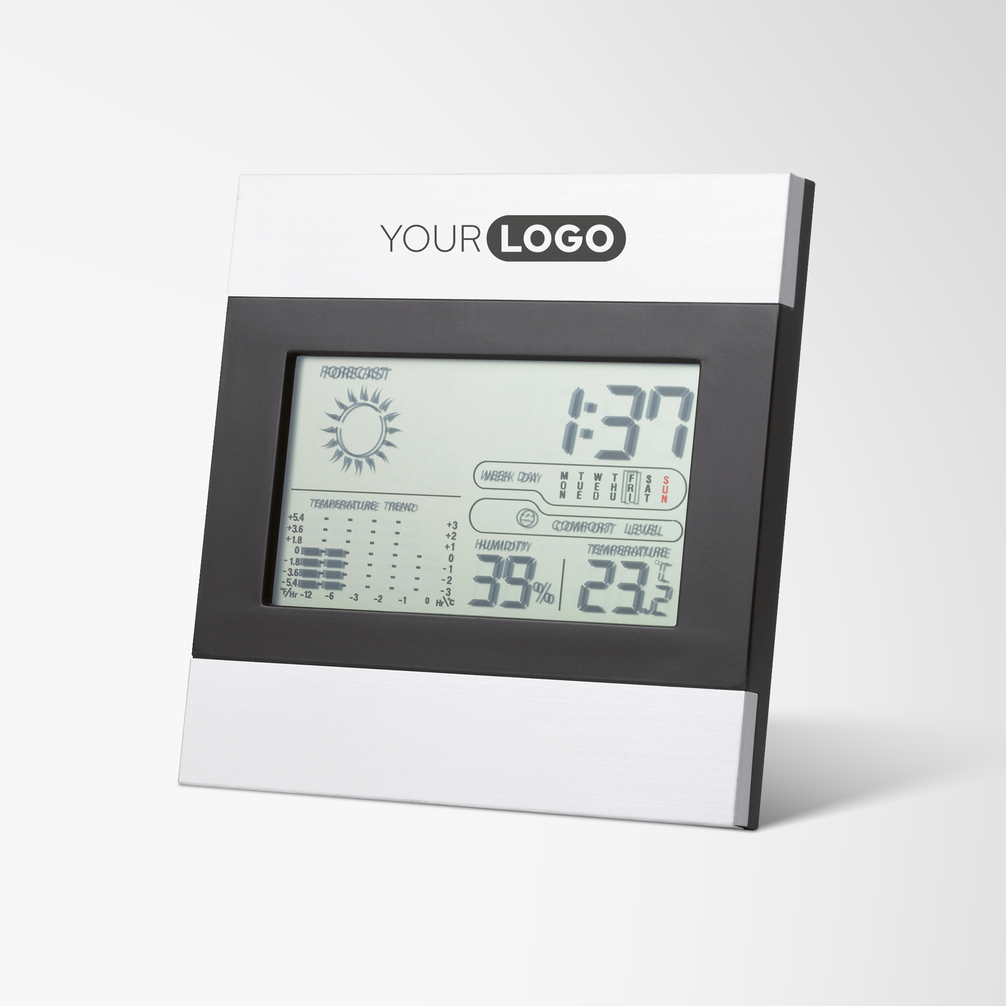 Promotional Ripper Desktop Clock & Weather Station with Logo | Pens.com