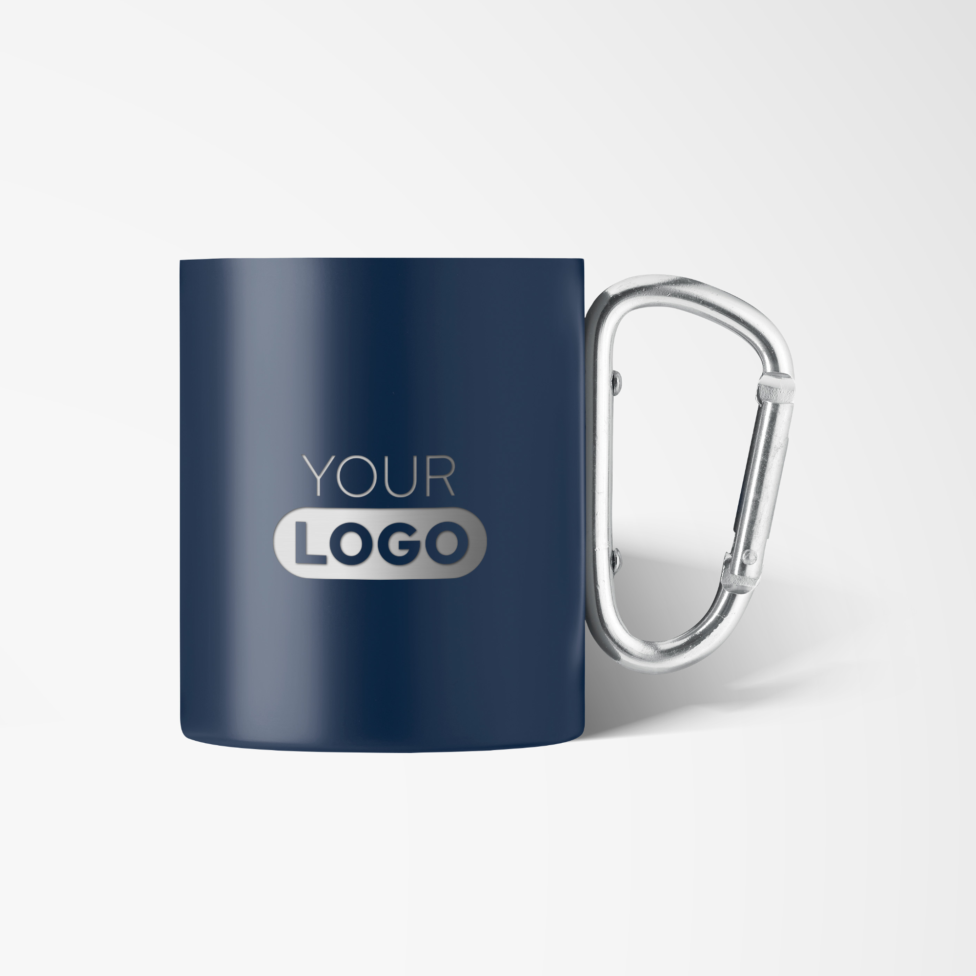 Promotional Engraved 300 ml Stainless Steel Carabiner Mug with Logo ...