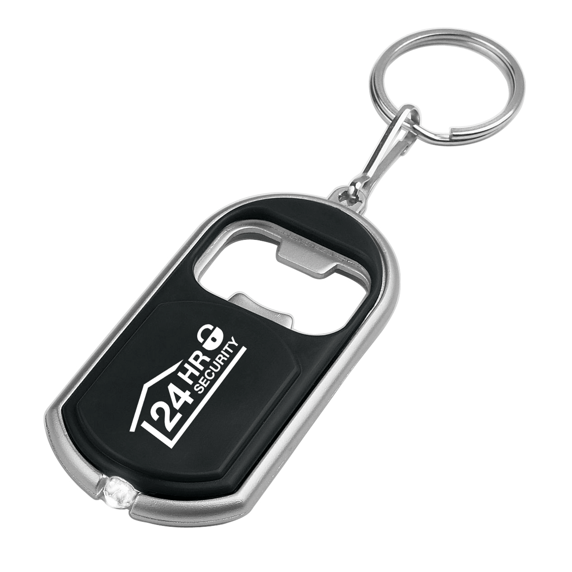 Custom Bottle Opener Keychain with LED Flashlight | Pens.com