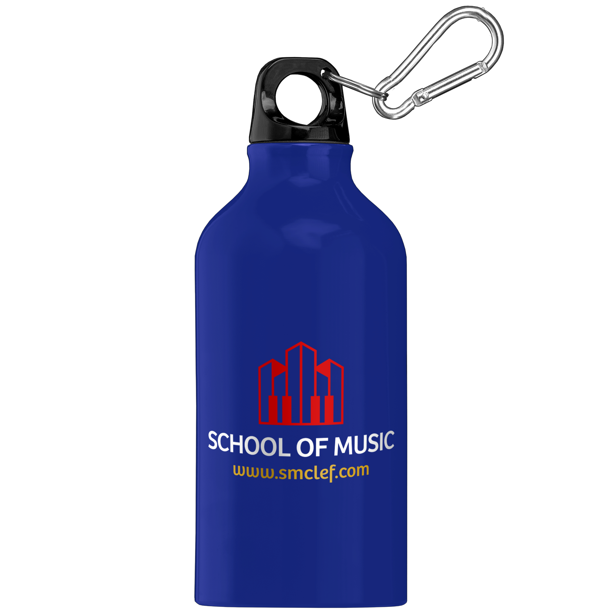 Custom Full Color 17 oz. Aspen Water Bottle with Carabiner | Pens.com