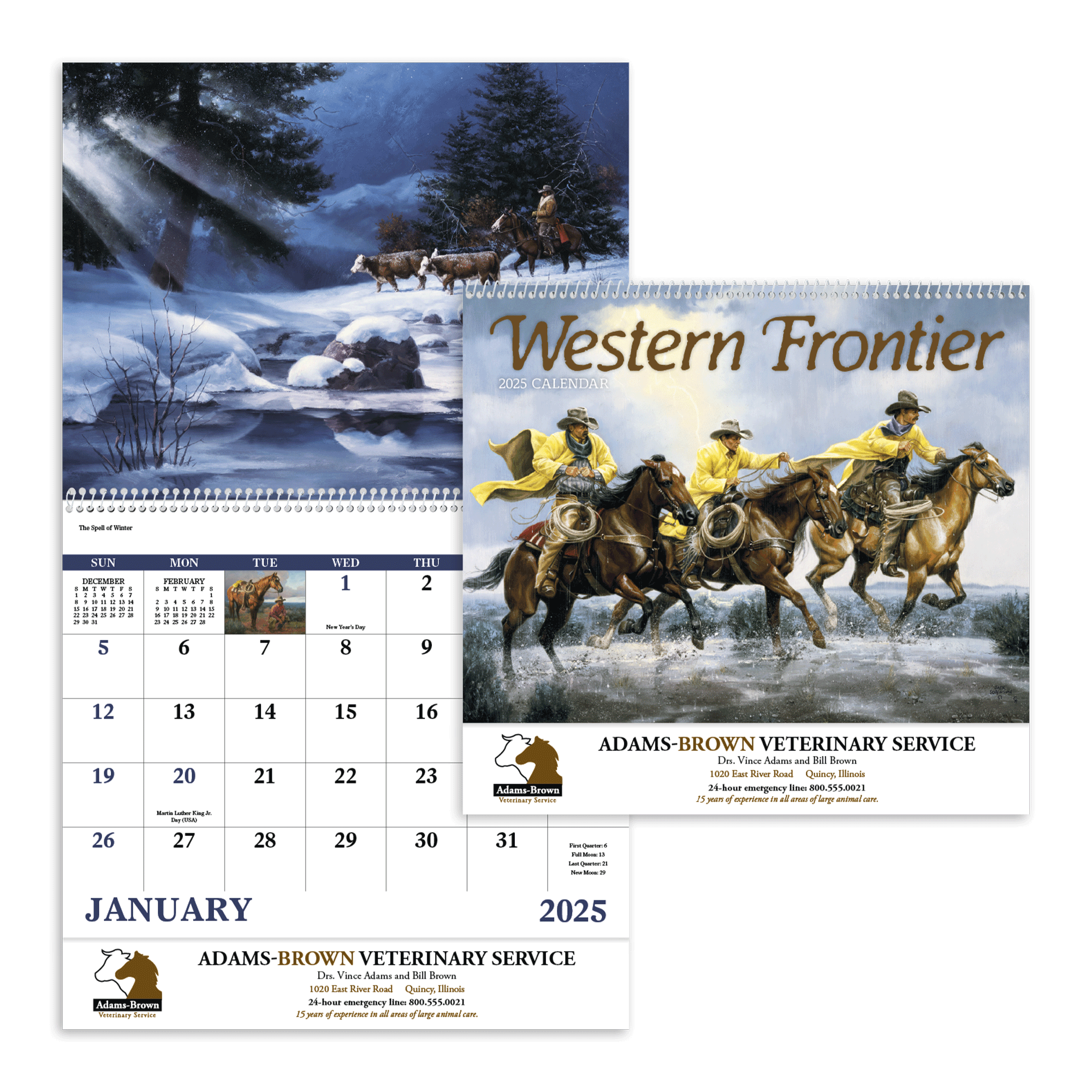 Custom GoodValue™ Western Frontier Calendar (Spiral) | Pens.com