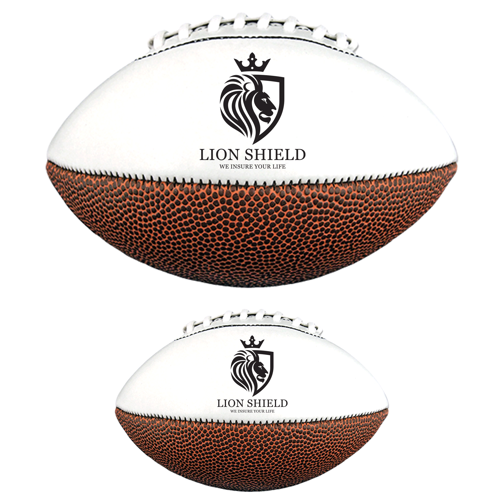 Custom Mid Size Leather Signature Football 10'' | Pens.com