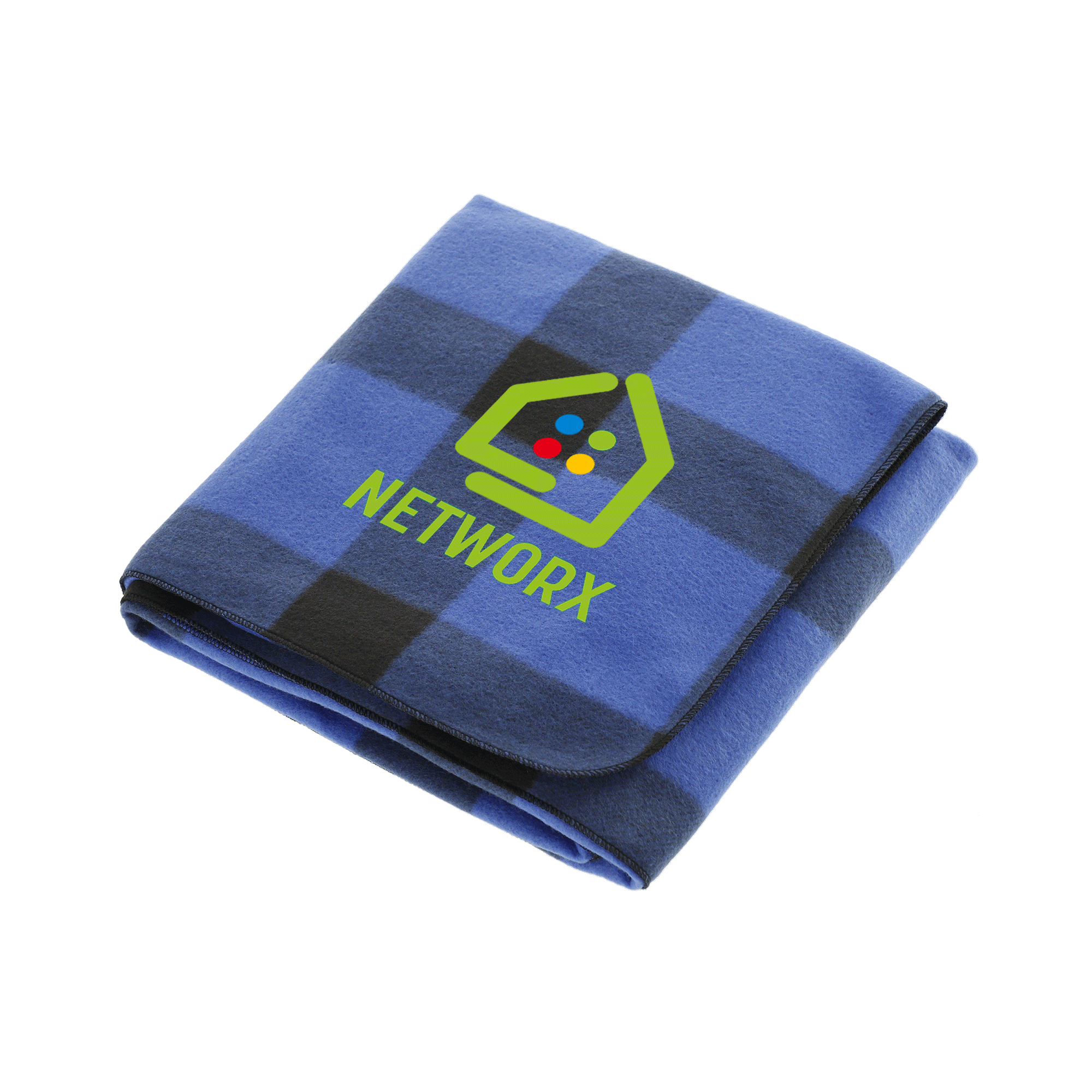 Custom Full Color Buffalo Plaid Fleece Blanket | Pens.com