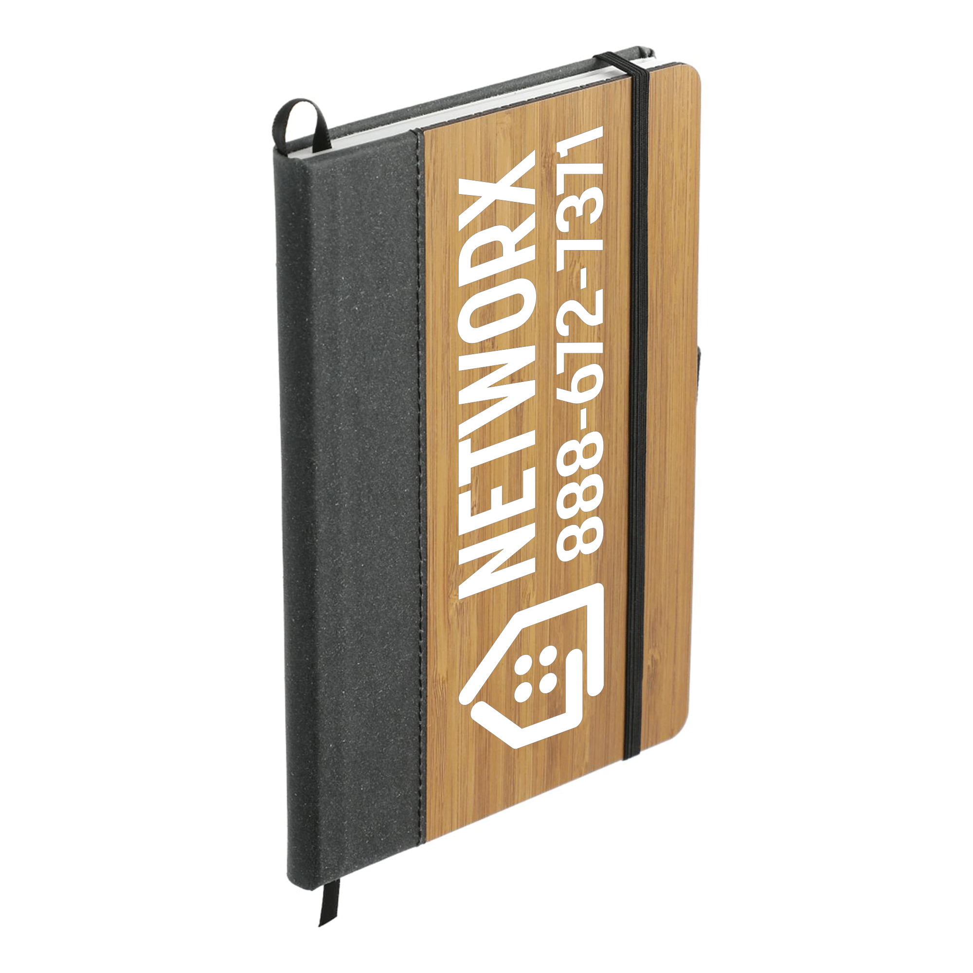 Custom JournalBook® 5"x 8" Bamboo NatureTouch Notebook | Pens.com