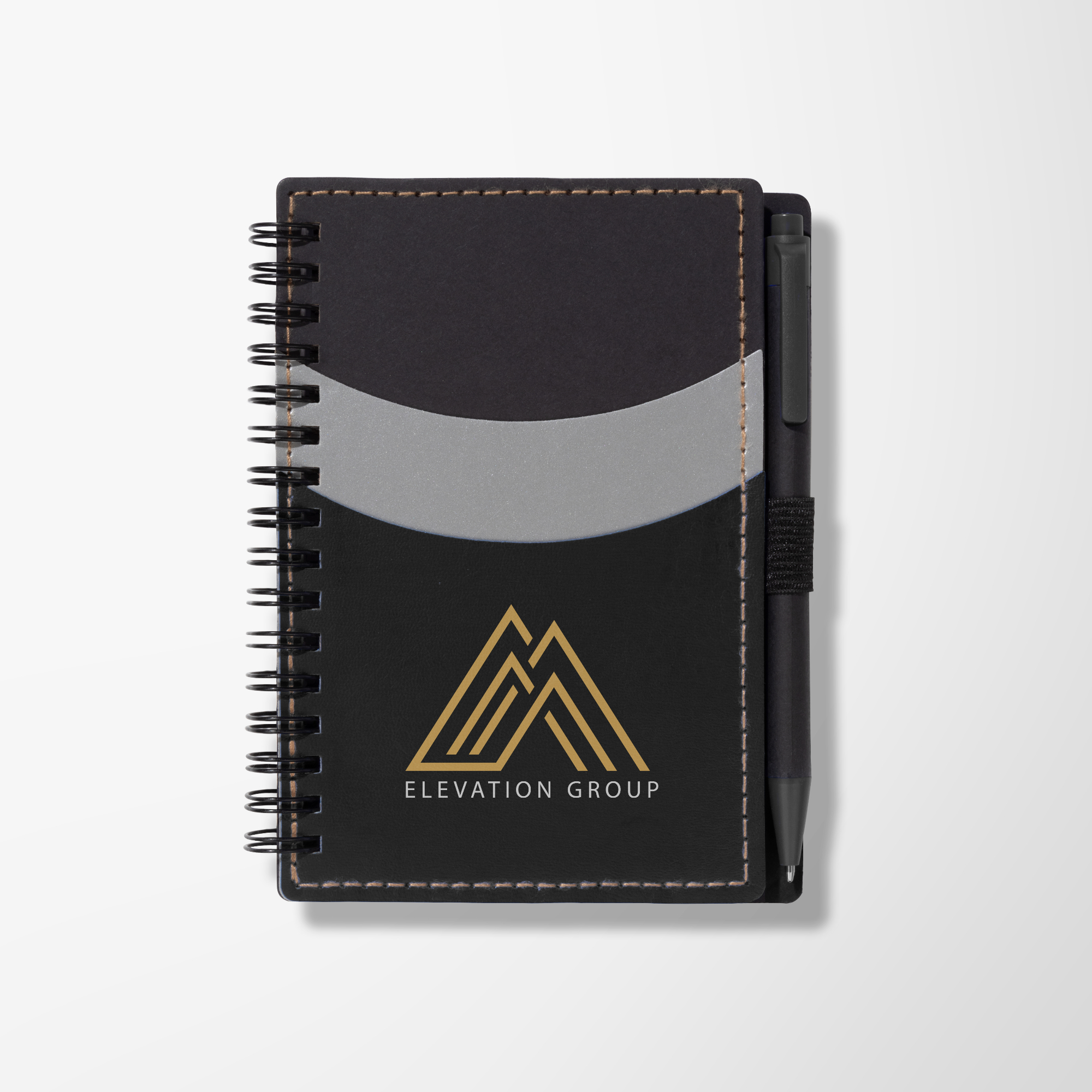 Promotional Spiral Notebook with Pocket & Pen | Pens.com