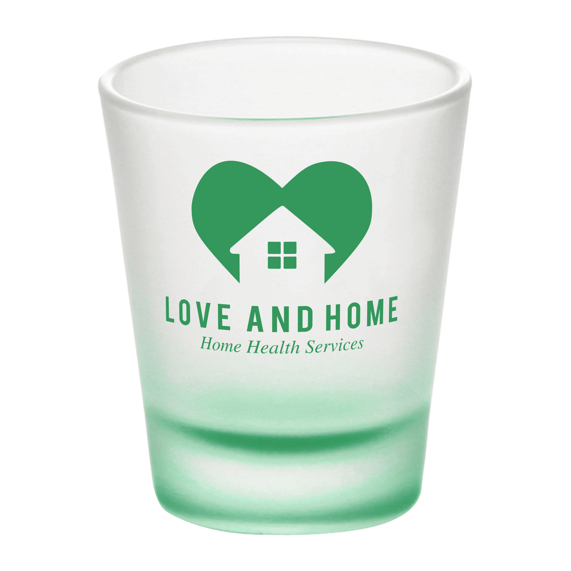 Custom 1.75 oz. Two-Tone Frosted Glacier Shot Glass | Pens.com