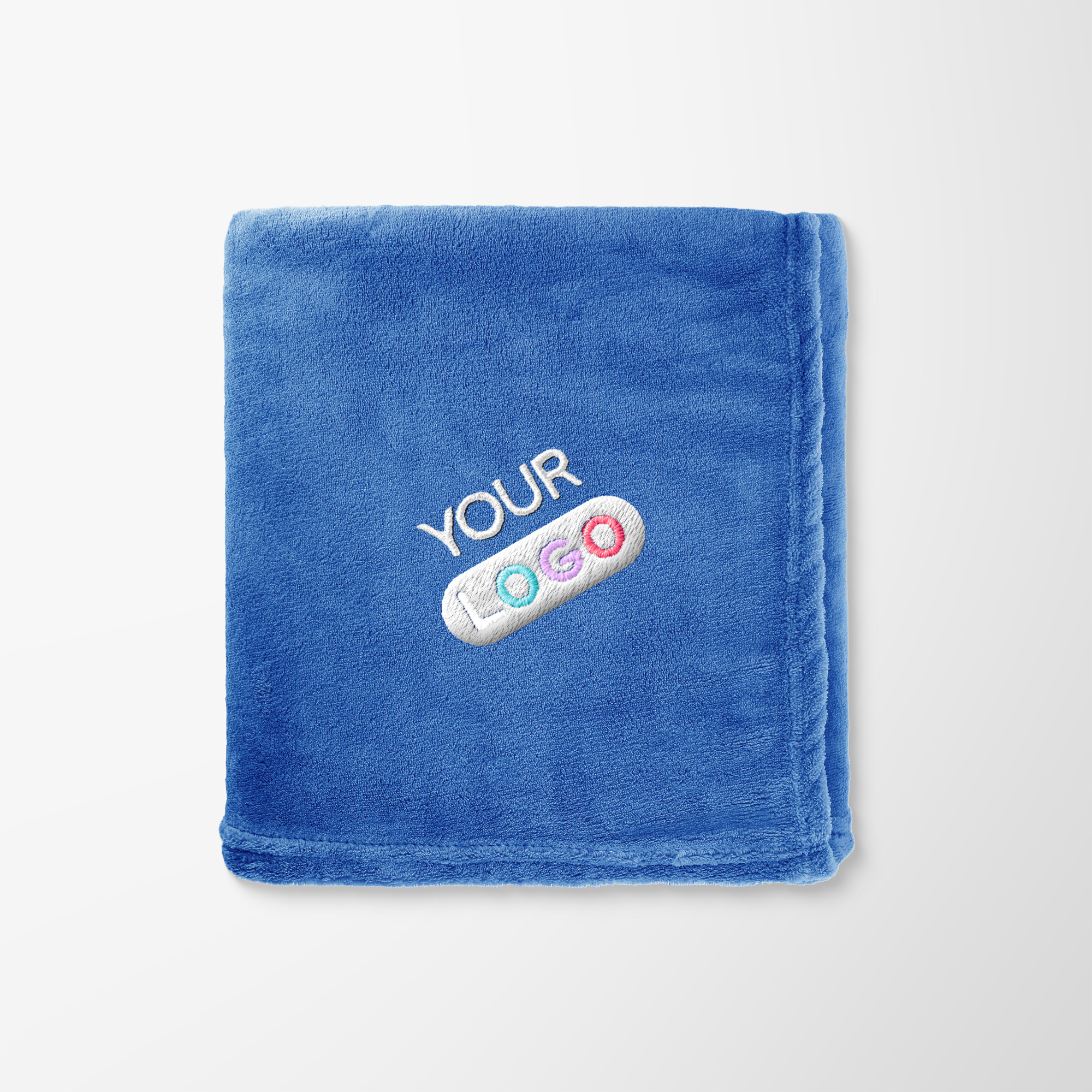 Custom Embroidered Micro Fleece Coral Plush Blanket | Pens.com