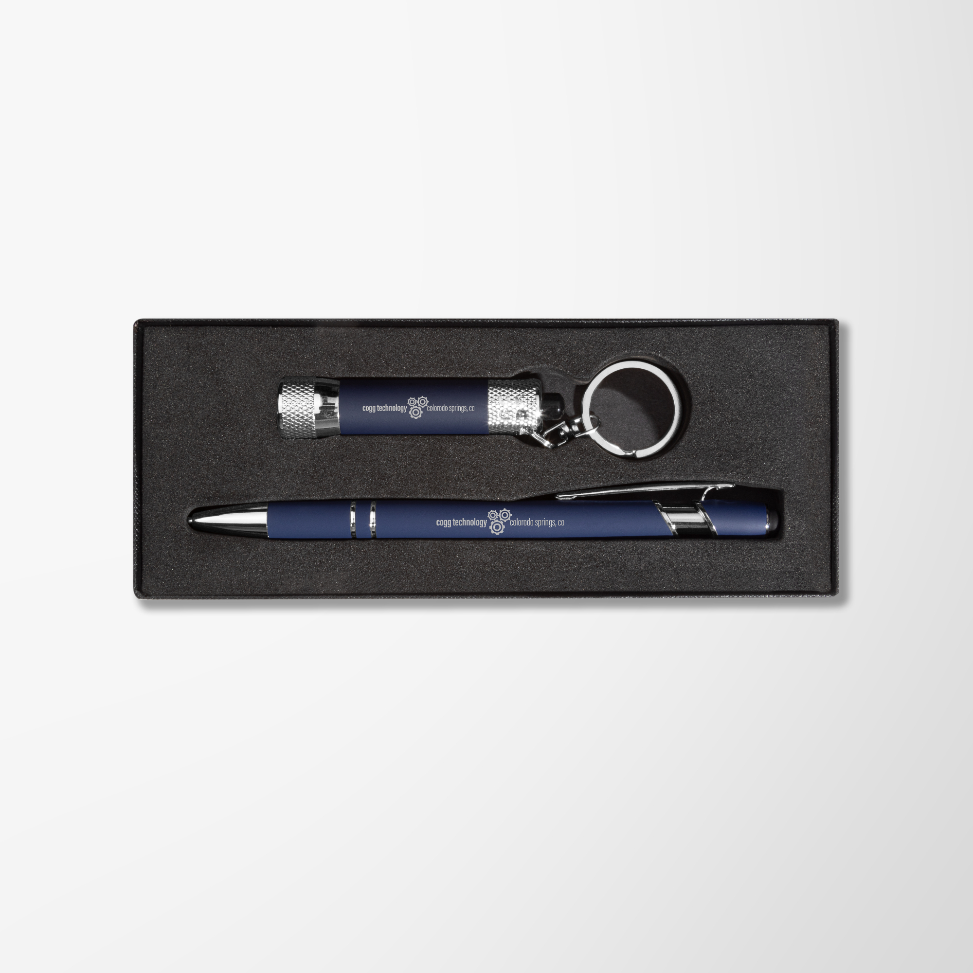 Promotional Engraved Alpha Pen & Torch Gift Set with Window Box with ...