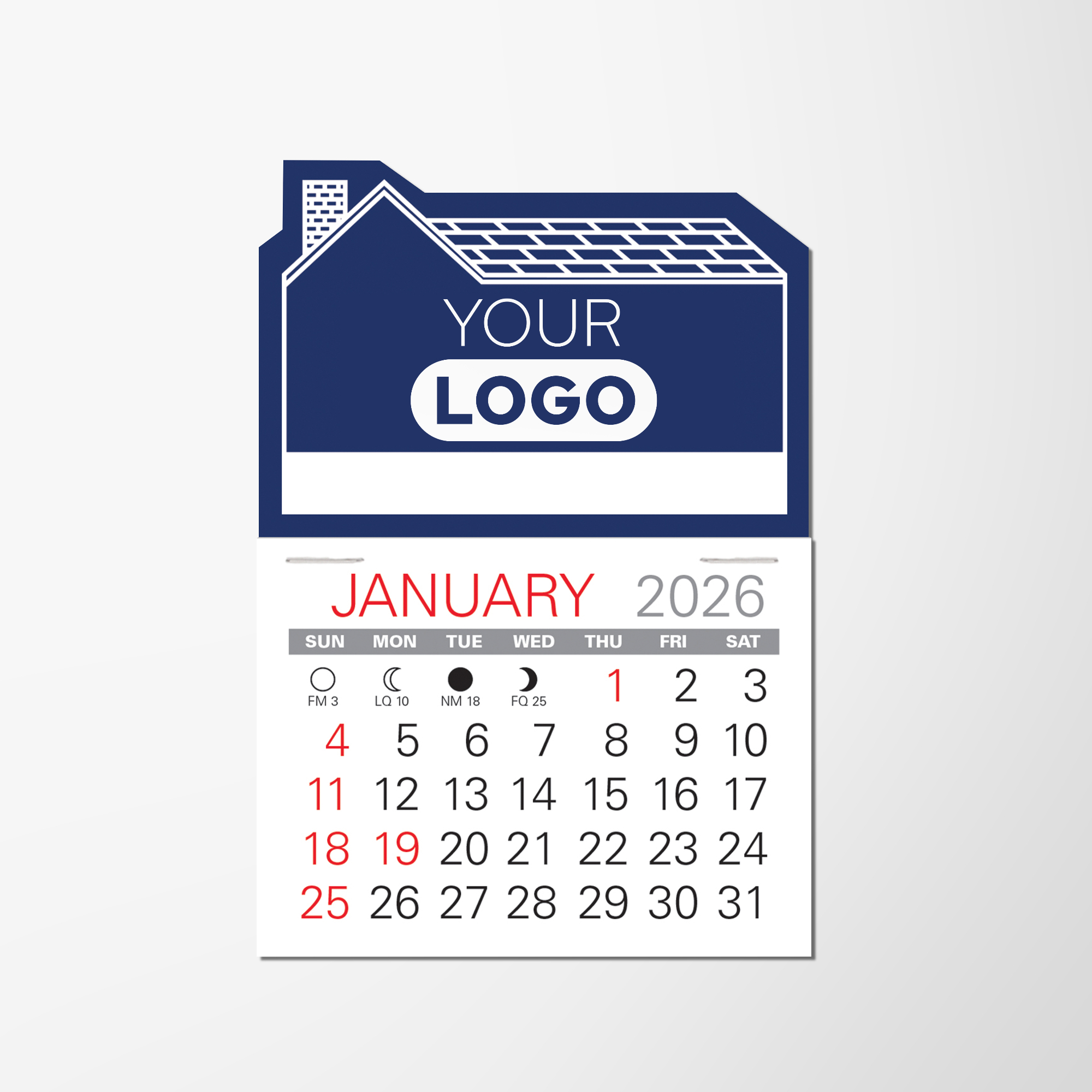 Custom Value Stick Calendar - House | Pens.com