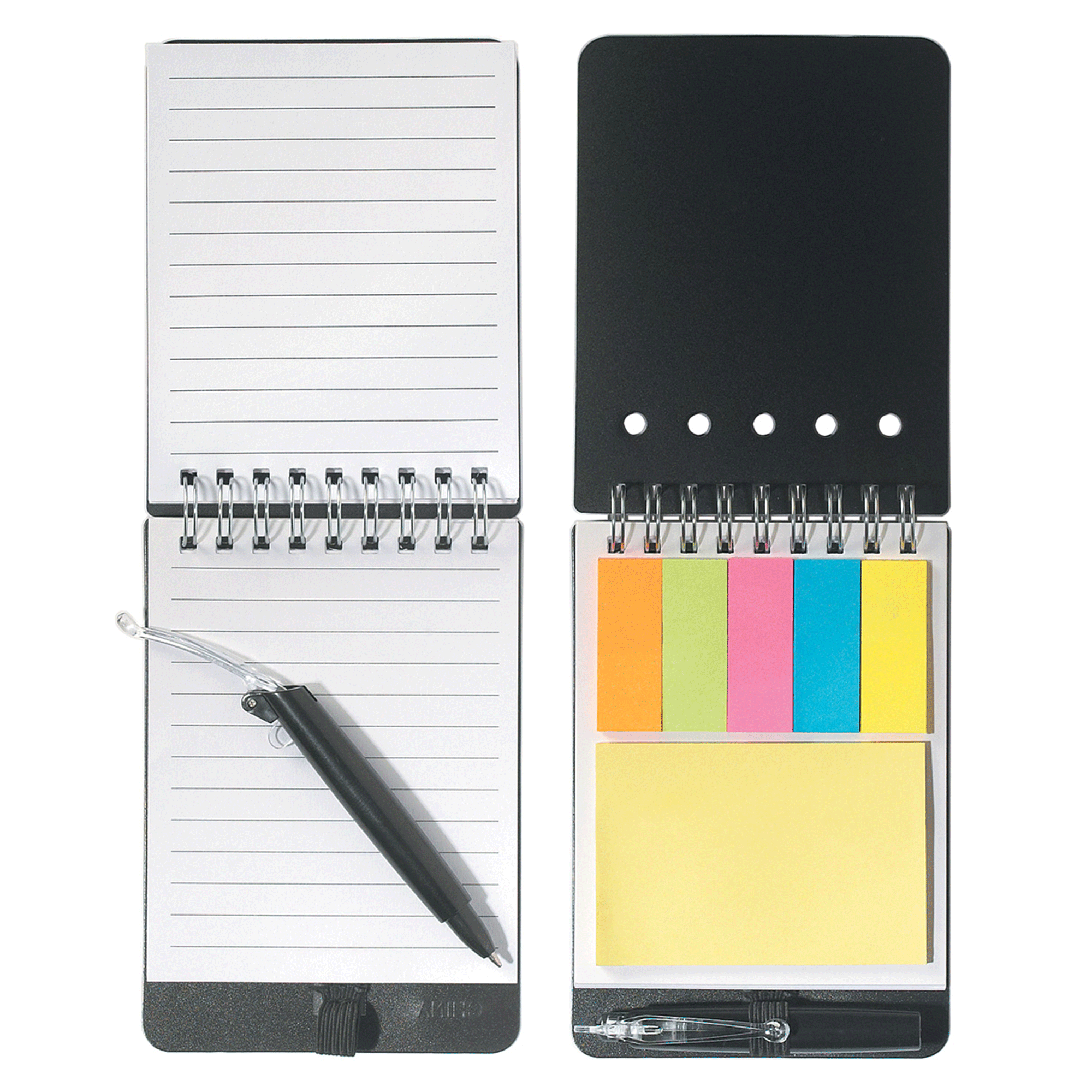 Custom Spiral Jotter with Sticky Notes & Pen | Pens.com