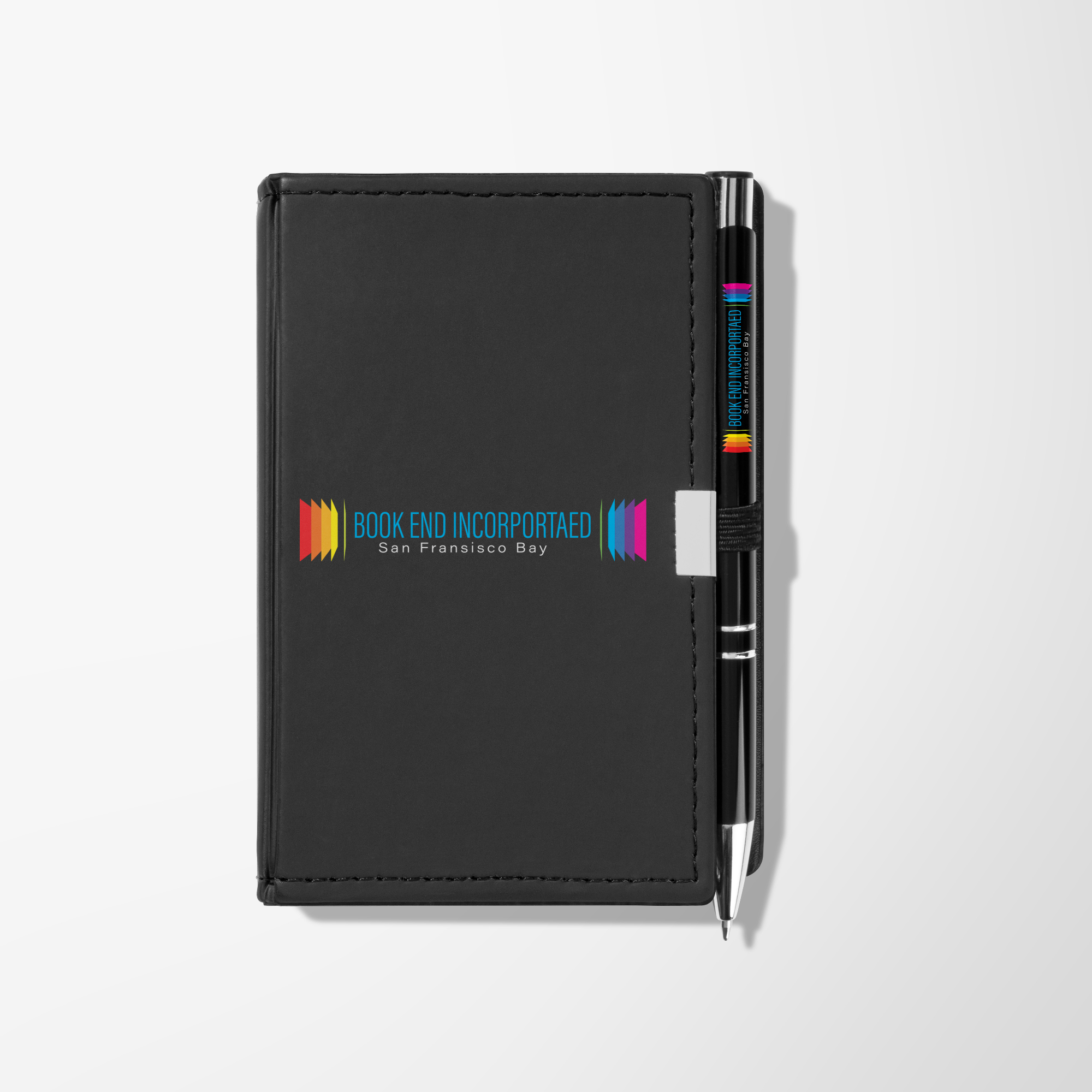 Promotional Full Colour Nifty Note Caddy and Soft Touch Pen with Logo ...