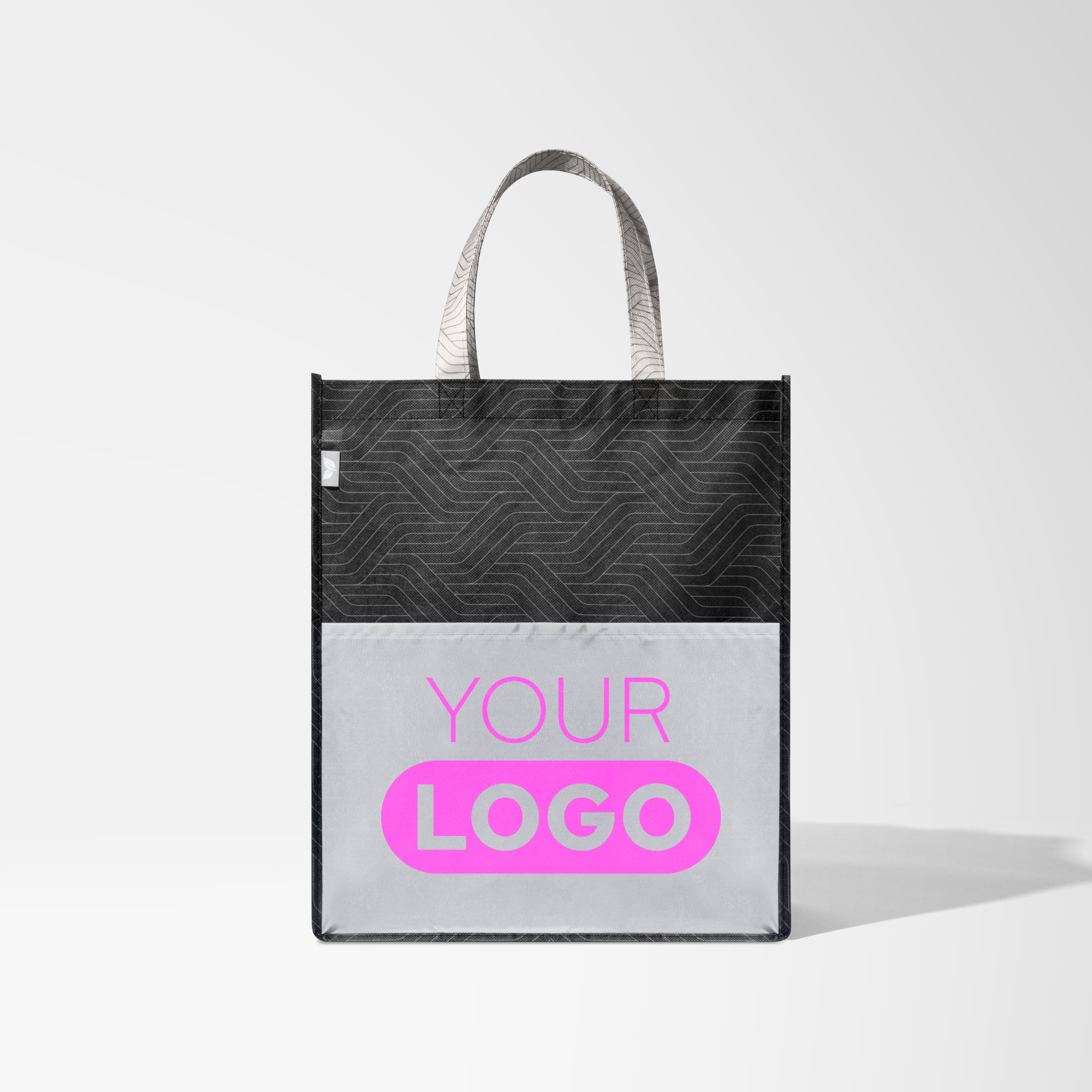 Tote bag en RPET à motif Rayna avec poche Publicitaire | Pens.com