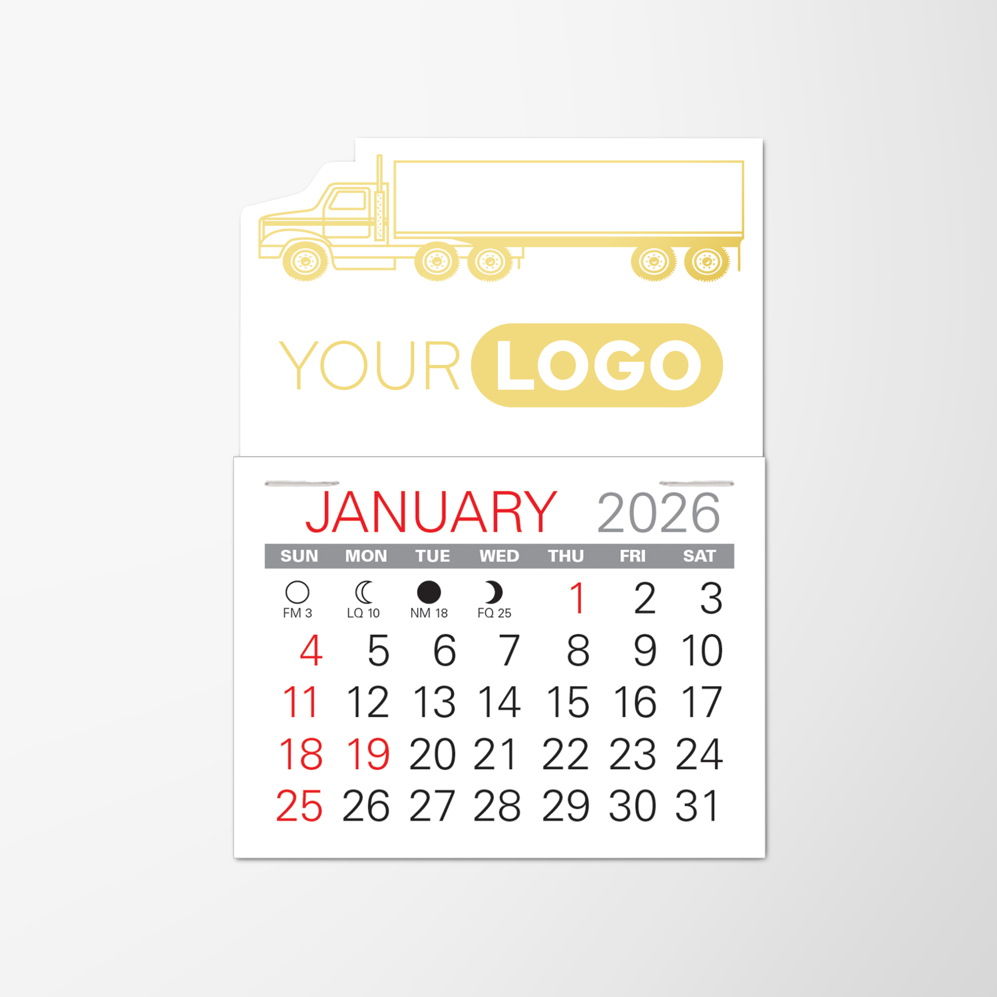 Custom Value Stick Calendar - Semi | Pens.com