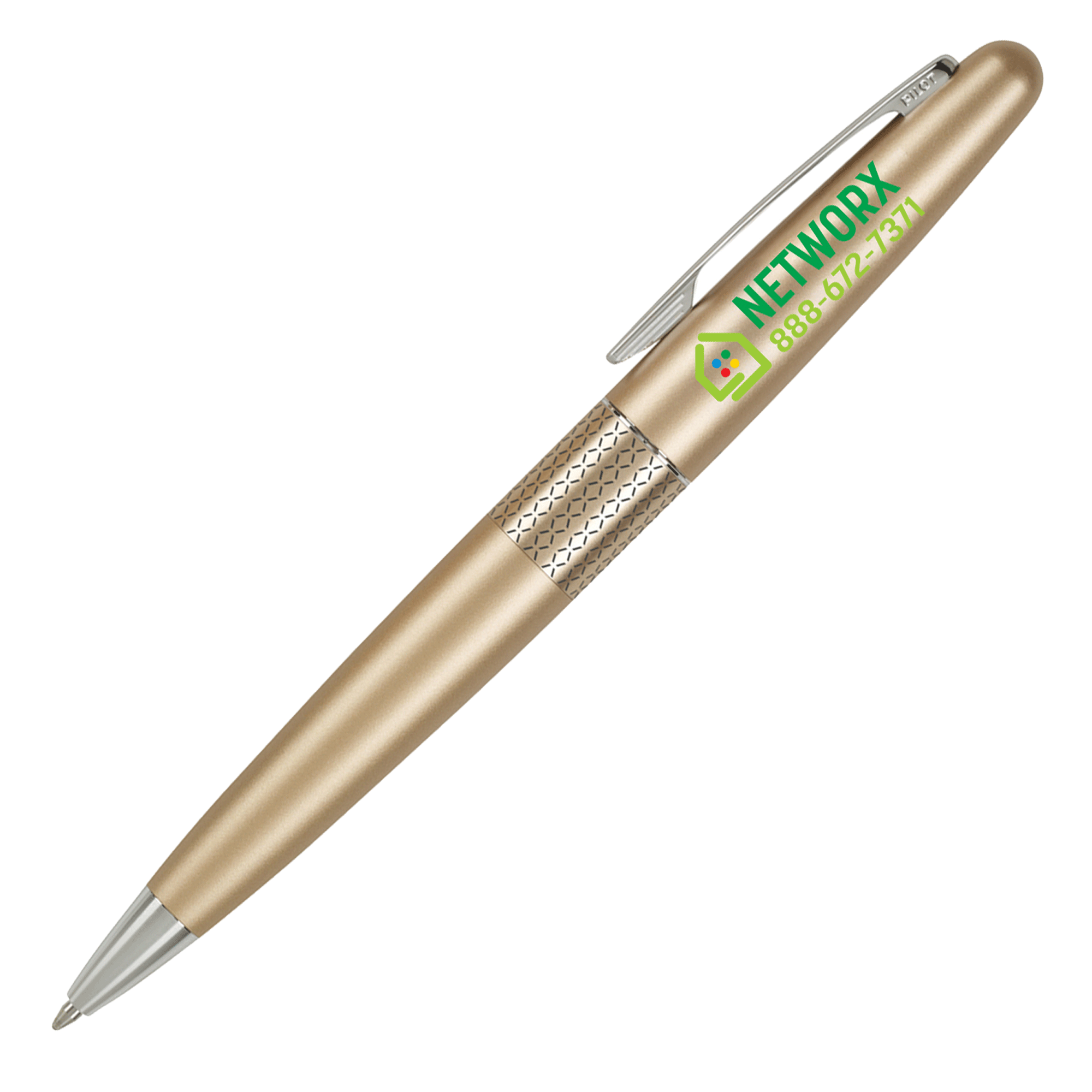 Custom Full Color Pilot® Metropolitan Collection® Brass Pen | Pens.com