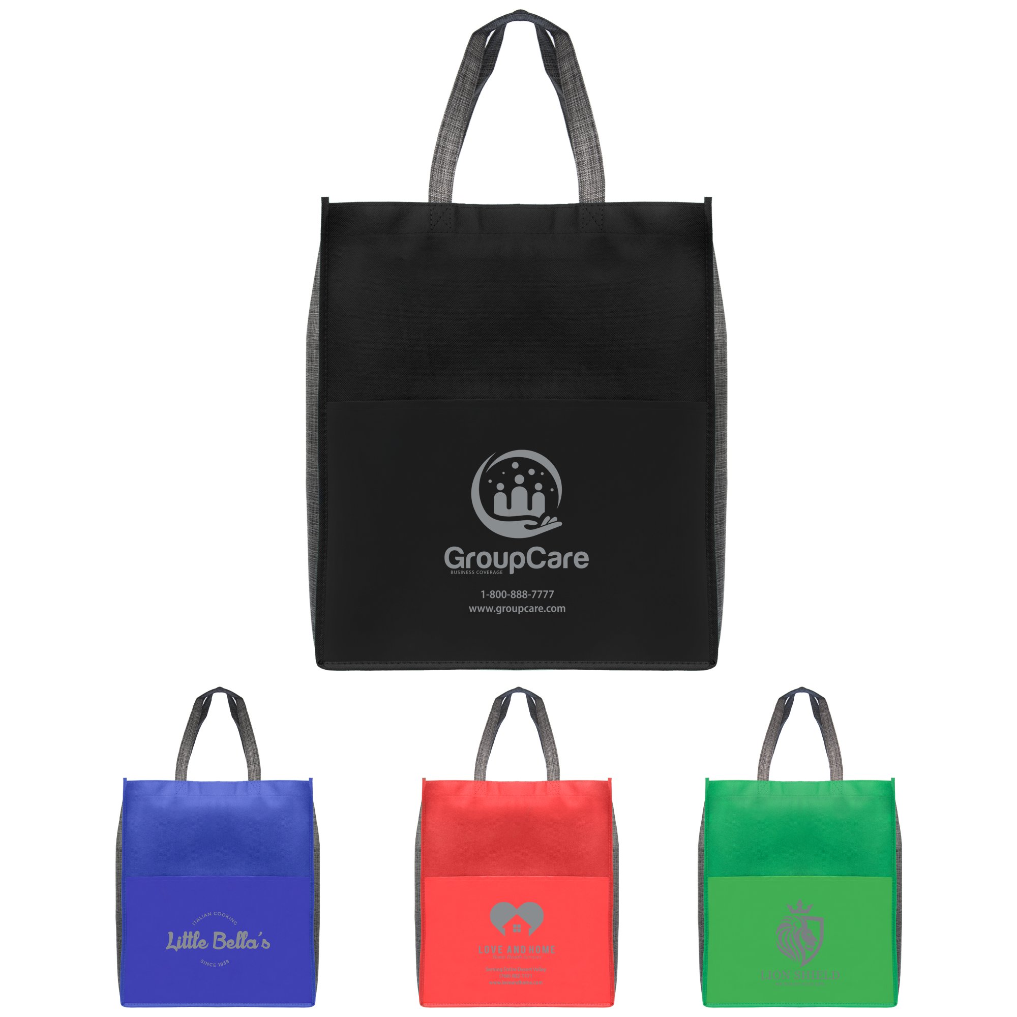 Custom Rayna Tote Bag with Silver Imprint | Pens.com