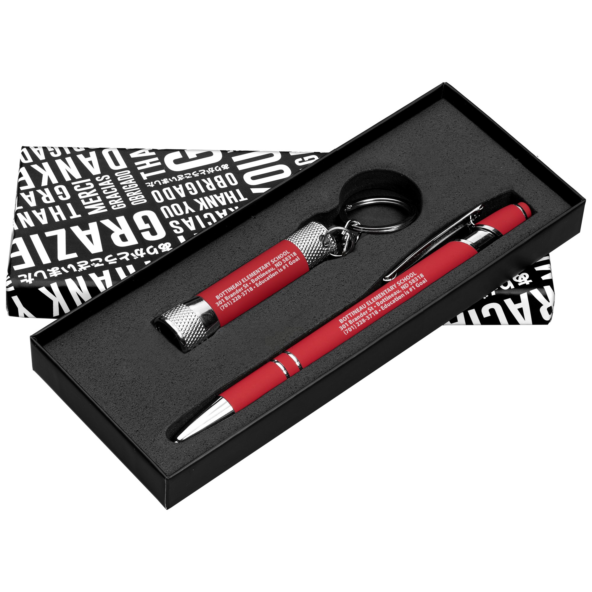 Promotional Alpha Gift Set With 'Thank You' Box Design with Logo | Pens.com