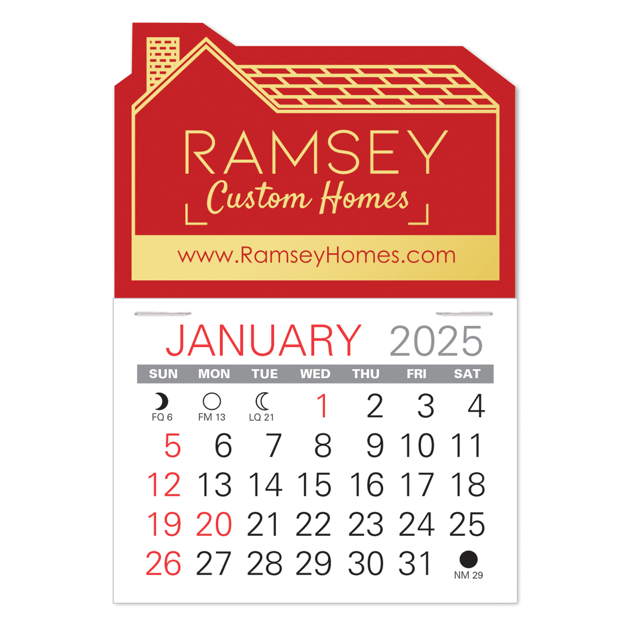 Custom Value Stick Calendar - House | Pens.com