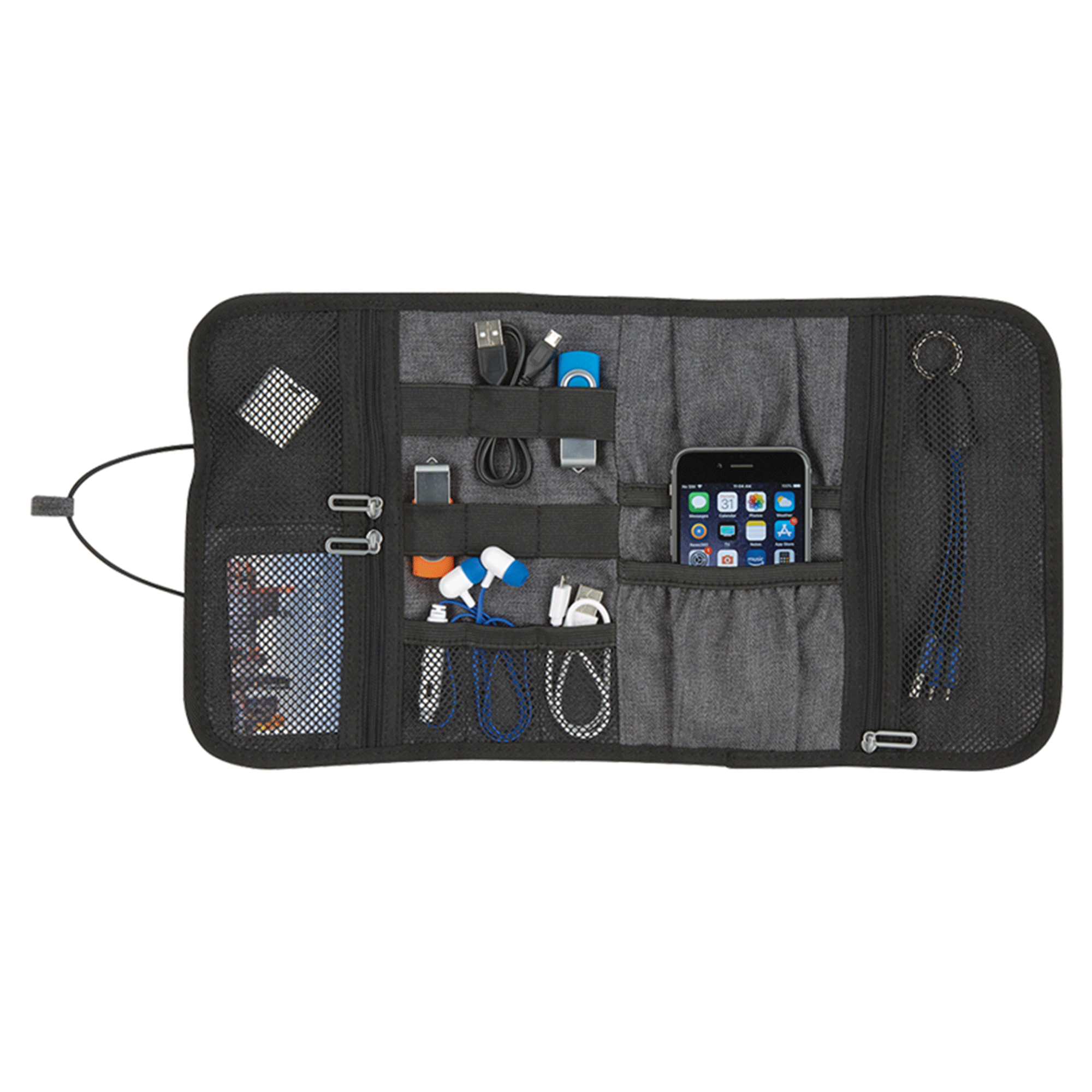 Custom Debossed Phantom Travel & Tech Organizer | Pens.com
