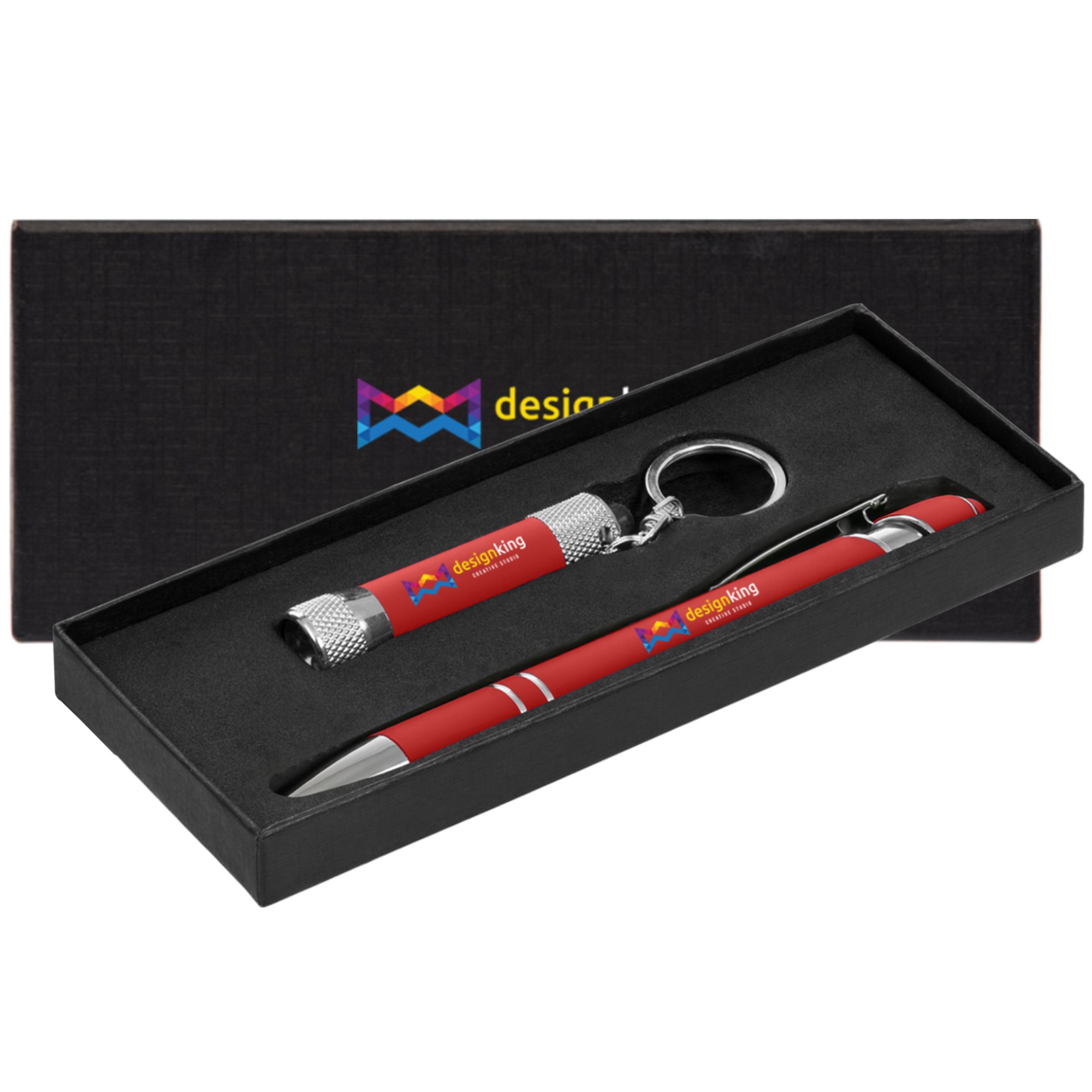 Custom Britebrand™ Valentina Alpha Soft Touch Pen Gift Set | Pens.com