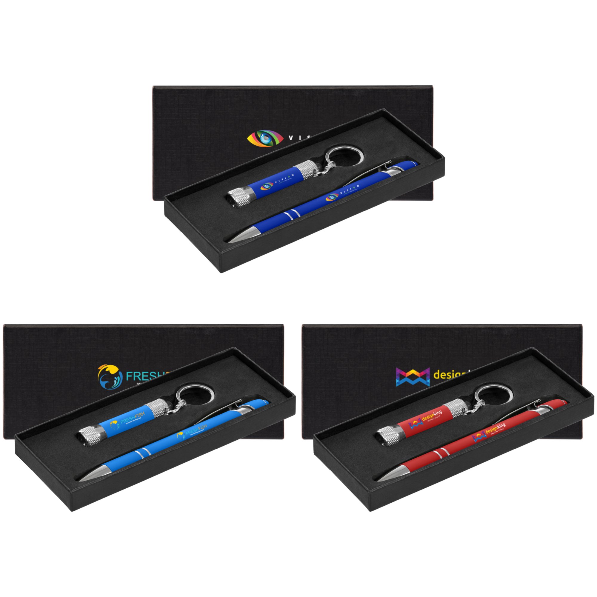 Custom Britebrand™ Valentina Alpha Soft Touch Pen Gift Set | Pens.com