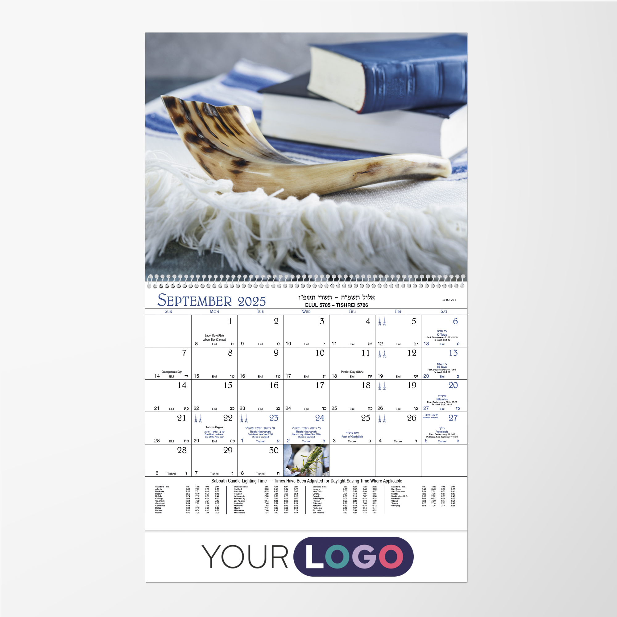 Custom GoodValue™ Jewish Life Calendar (Spiral) | Pens.com