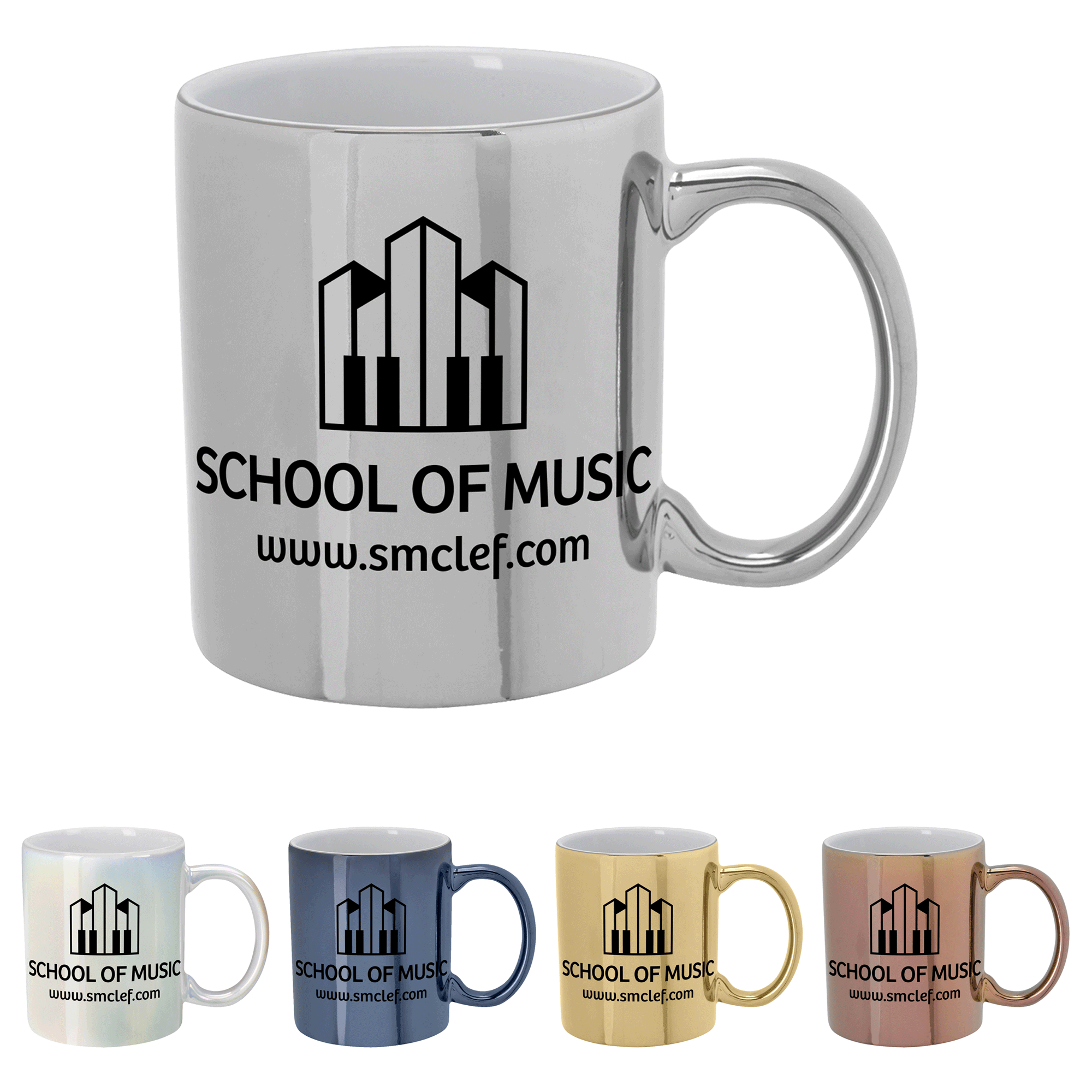 Custom 355 ml Iridescent Ceramic Mug | Pens.com CA
