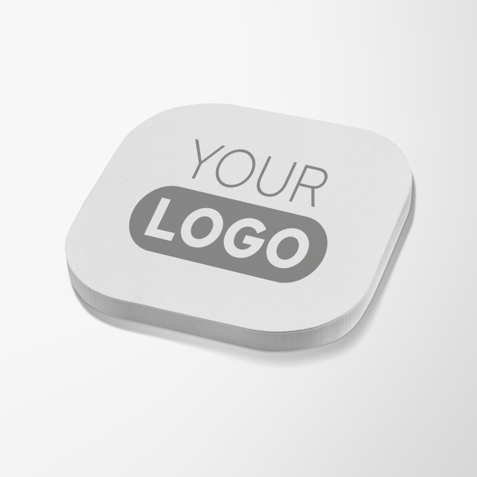 Notas adhesivas Sticky-Mate® cuadradas con esquinas redondeadas y papel ...