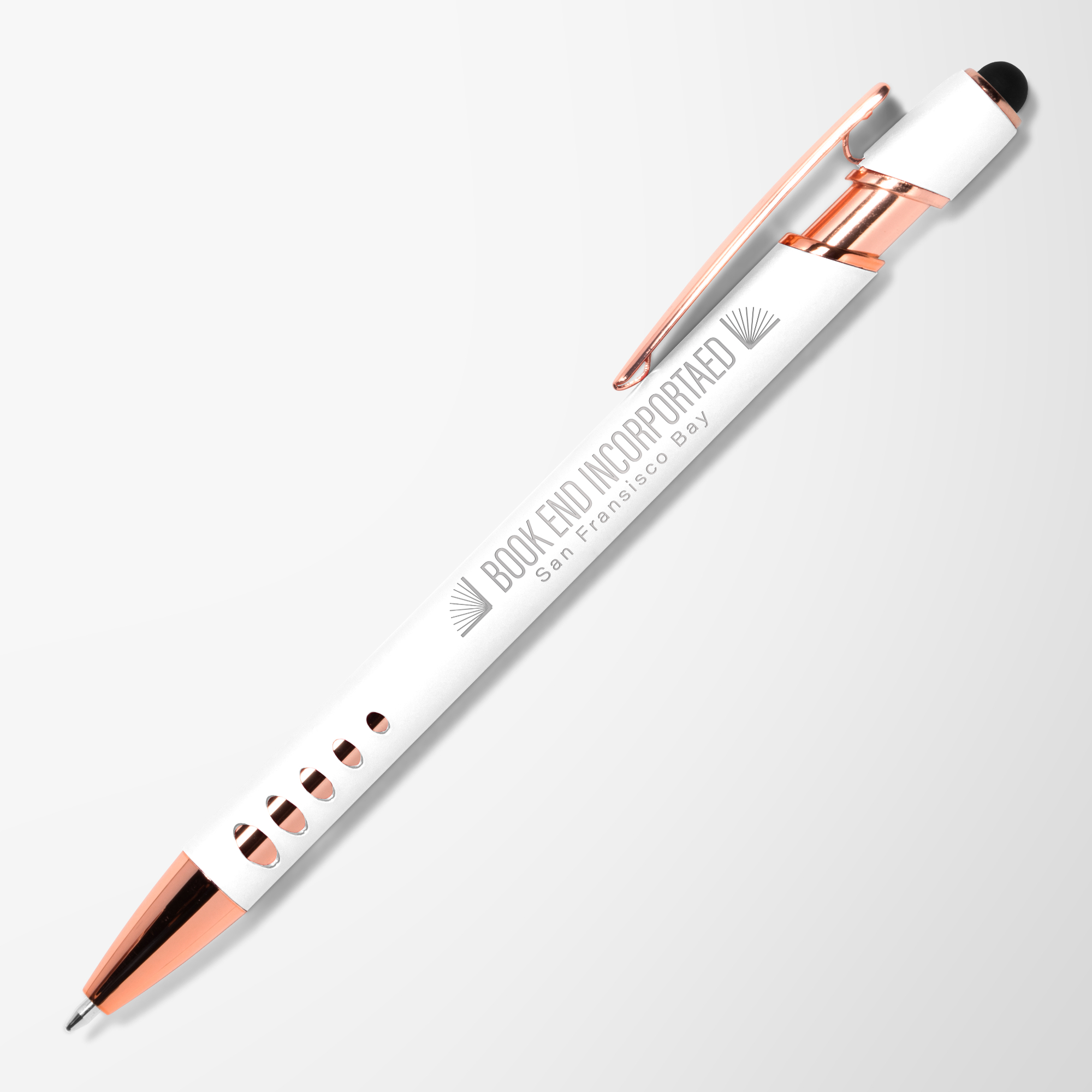 Custom Engraved Alpha Stylus Pen with Geometric Design | Pens.com CA