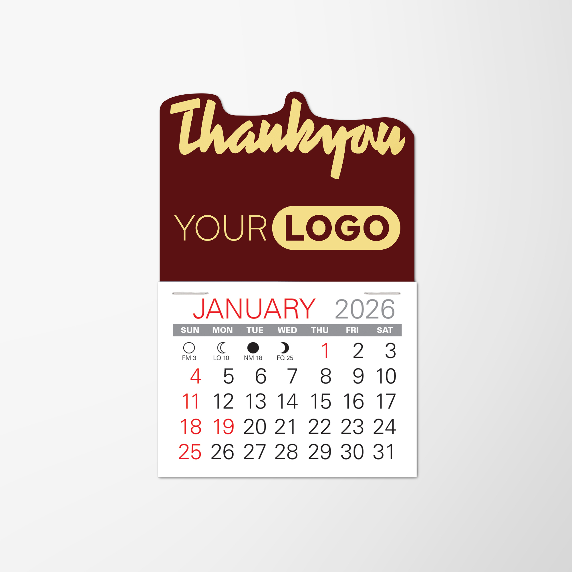 Custom Value Stick Calendar - Thank You | Pens.com