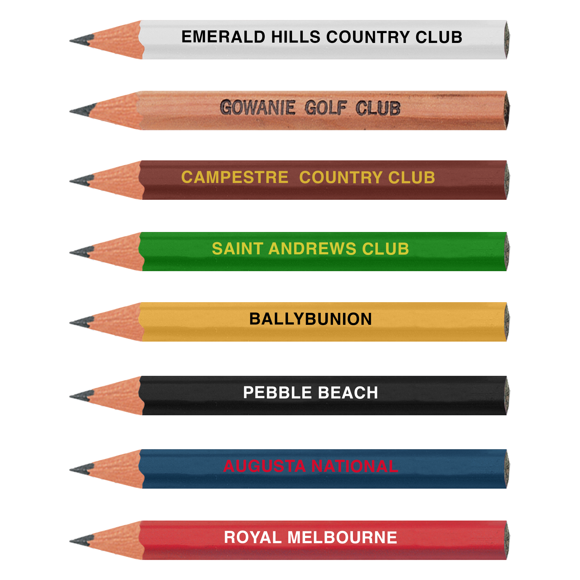 Custom Hexagon Golf Pencils | Pens.com